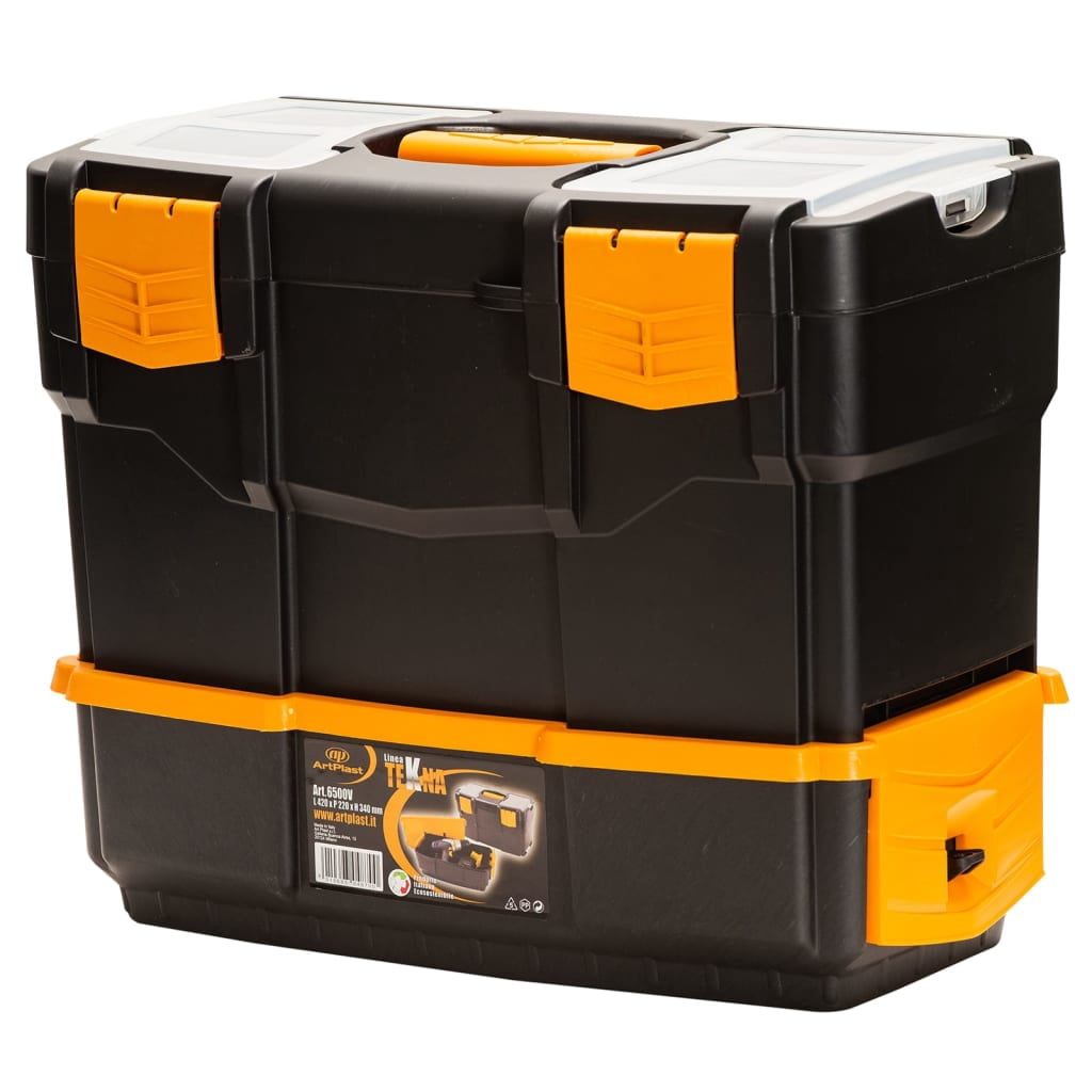 vidaXL Tool Box 16.5"x8.7"x13.4" PP - Walmart.com
