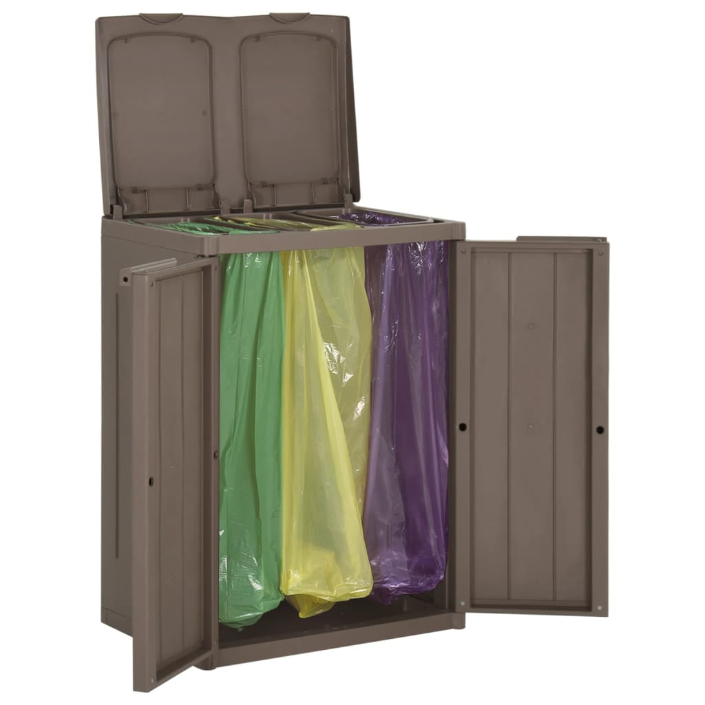 vidaXL Trash Can Free Standing Recycling Garbage Can Waste Bin ...