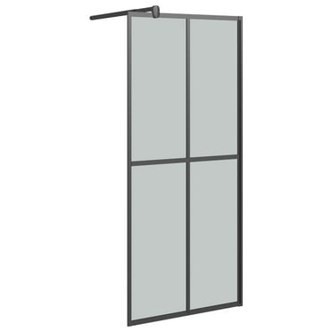 vidaXL Walk-in Shower Enclosure, Tempered Glass Bathroom Wall Panel ...