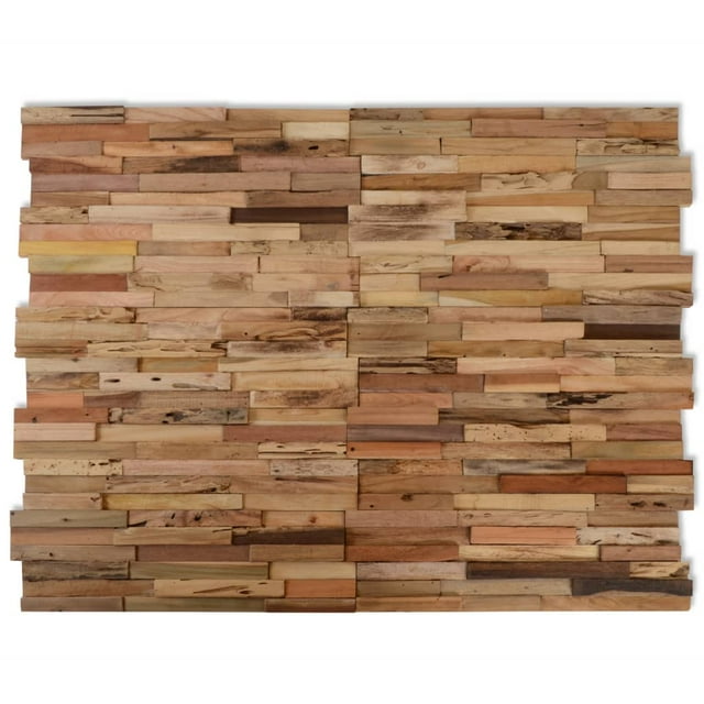 vidaXL Wall Cladding Panels Wall Covering Panels Wood Planks Recycled ...