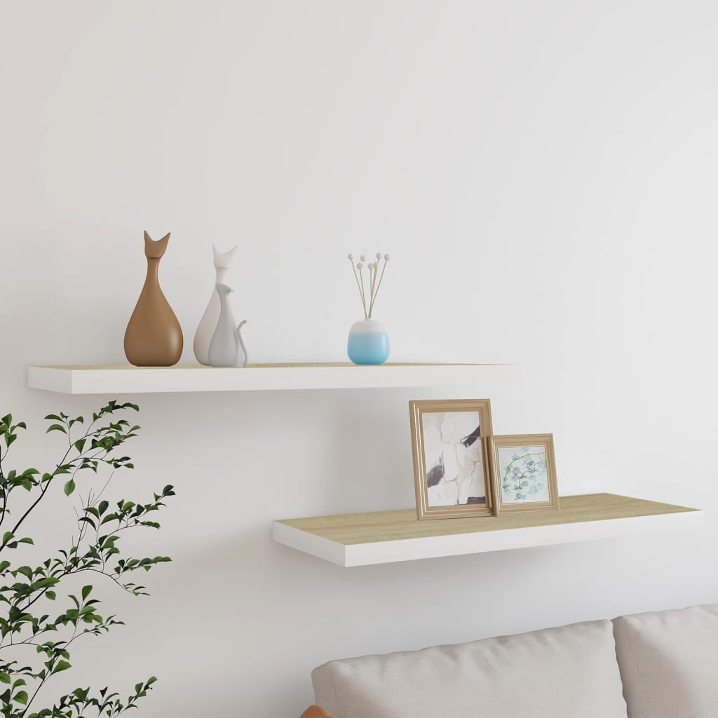 vidaXL Wall Shelf Floating Shelf Wall Mounted Display Shelf for Photo ...