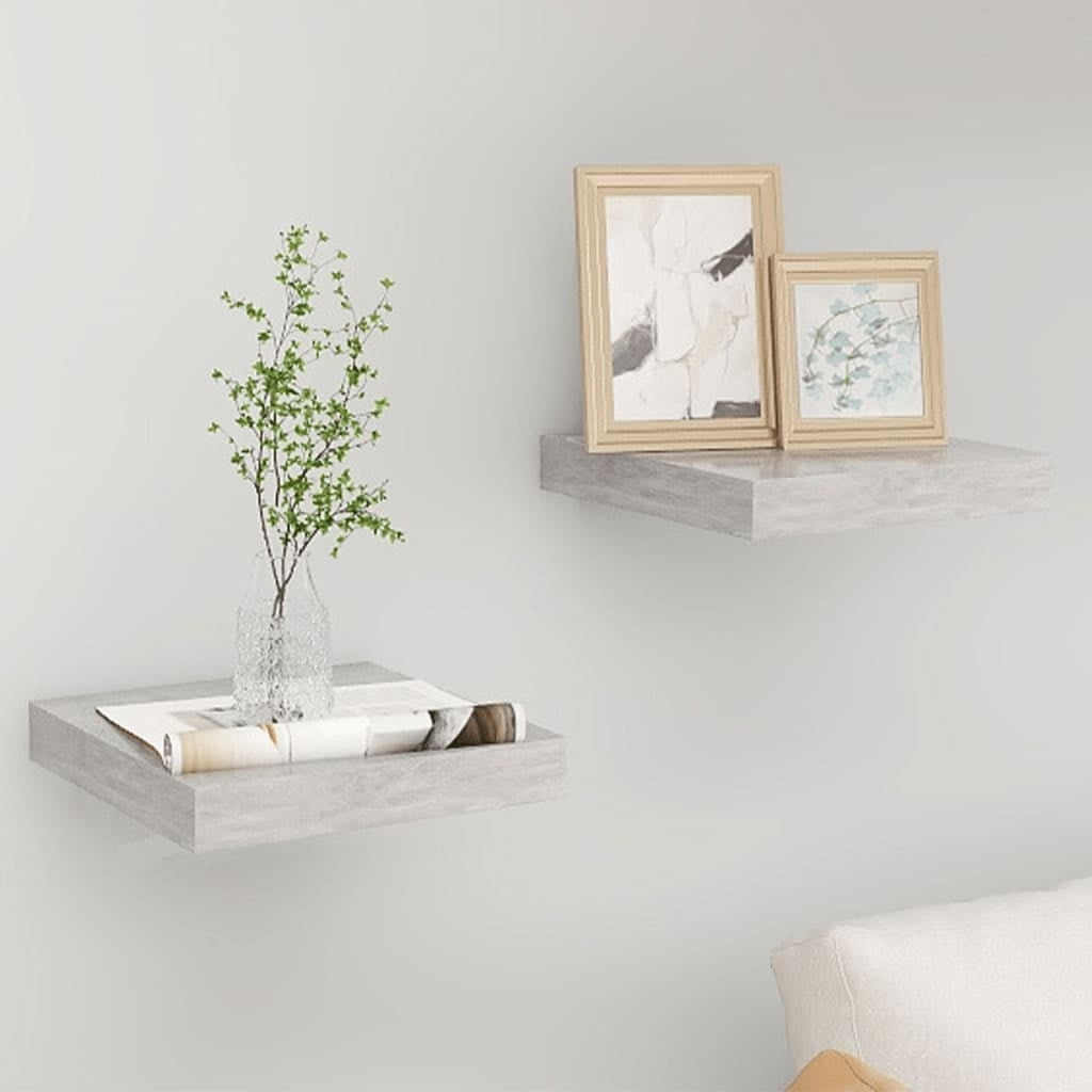 vidaXL Wall Shelf Floating Shelf Wall Mounted Display Shelf for Photo ...