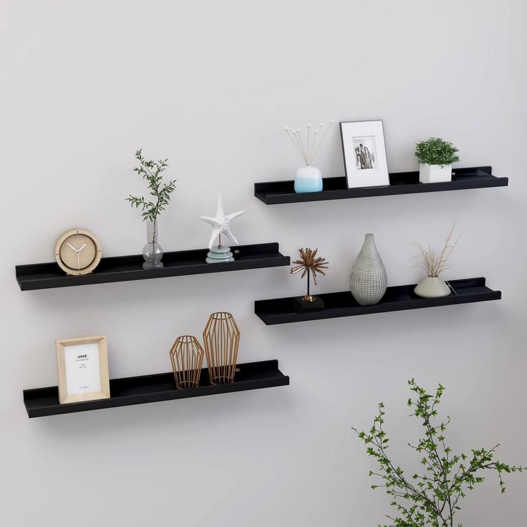 vidaXL Wall Shelf Floating Shelf Wall Mounted Display Shelf for Photo ...