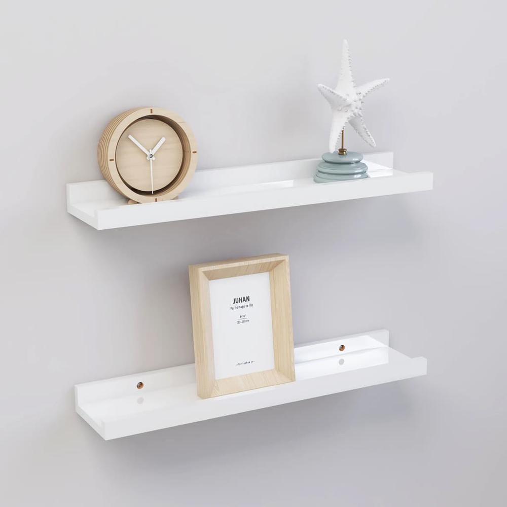 vidaXL Wall Shelf Floating Shelf Wall Mounted Display Shelf for Photo ...