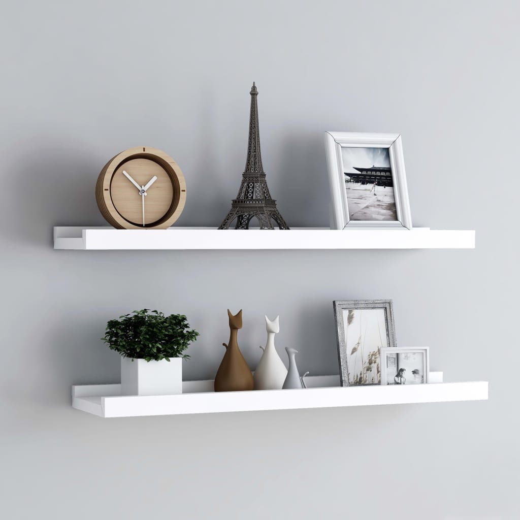 vidaXL Wall Shelves Floating Shelves Wall Mounted Display Shelves for ...