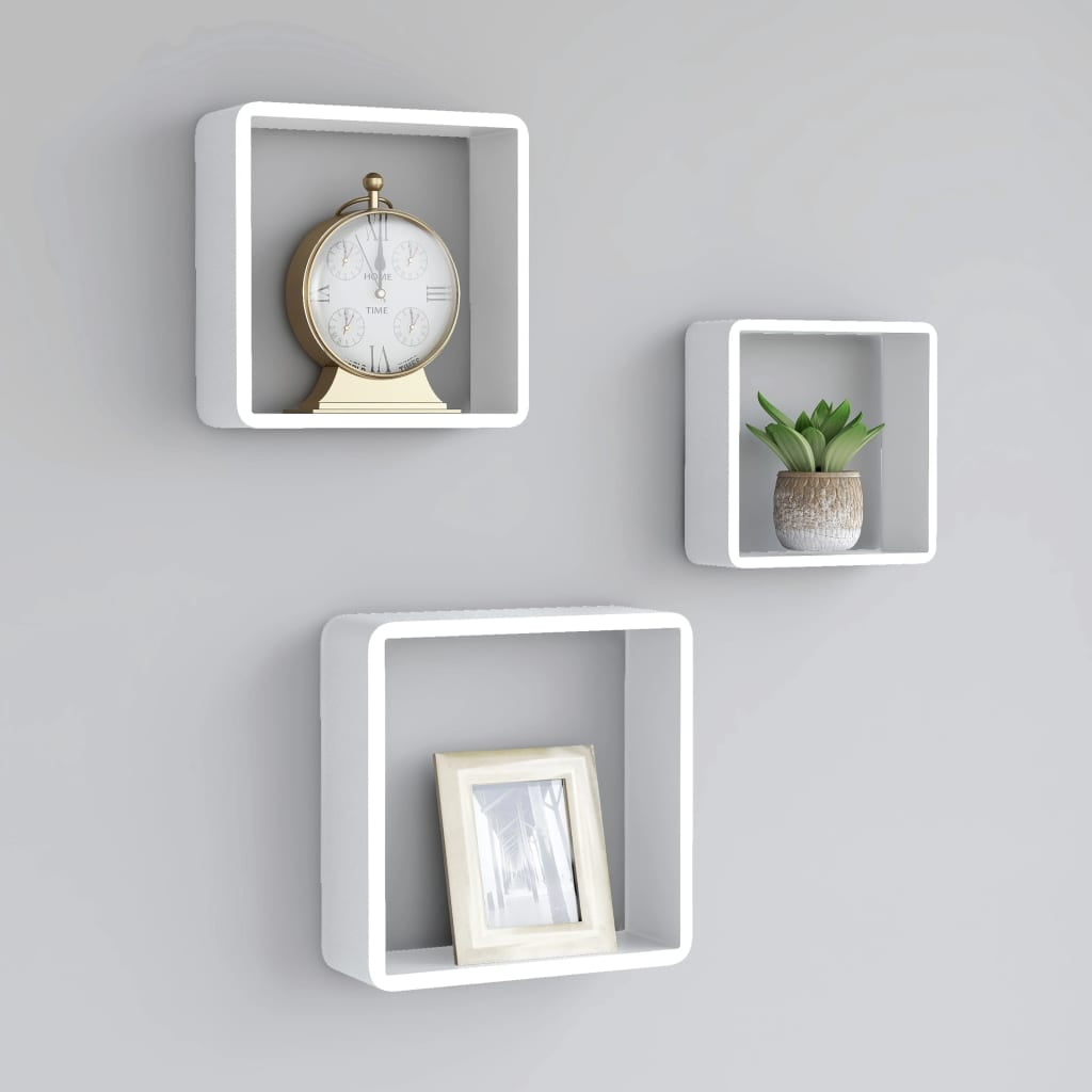 vidaXL Wall Cube Shelves Floating Cube Shelves Display Shelves for Book ...