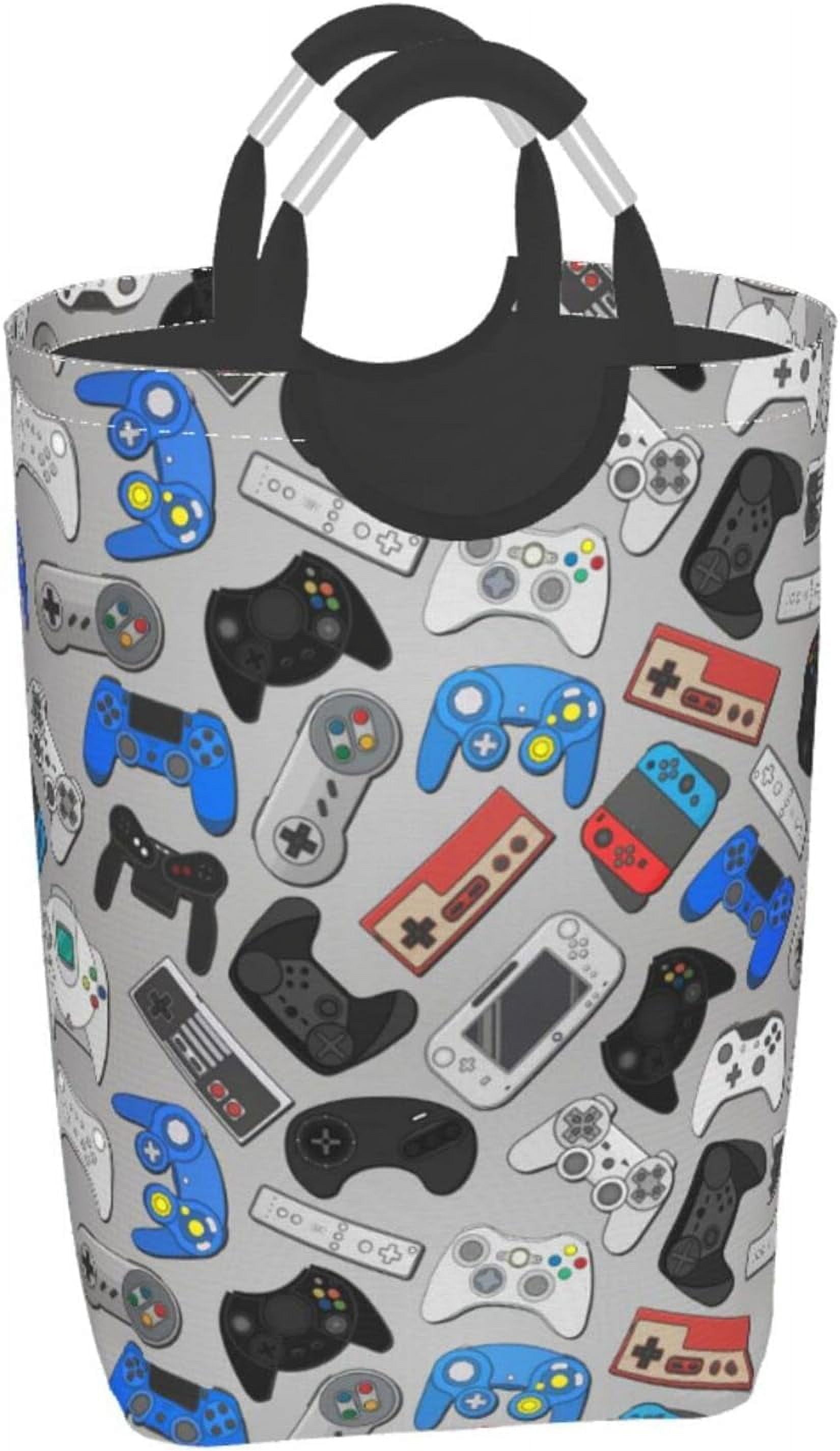 video game controller grey background 50l large collapsible laundry ...