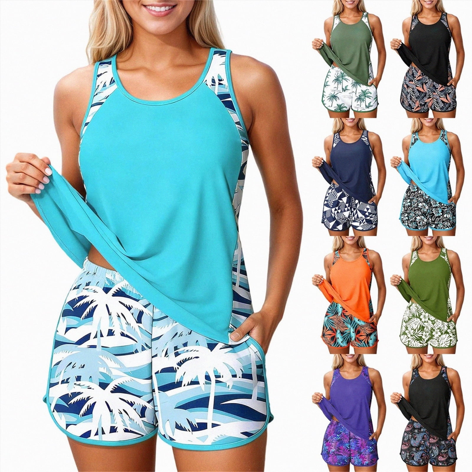 vigerkar Blouson Tankini Swimsuits for Women 2026 Tummy Control Two ...