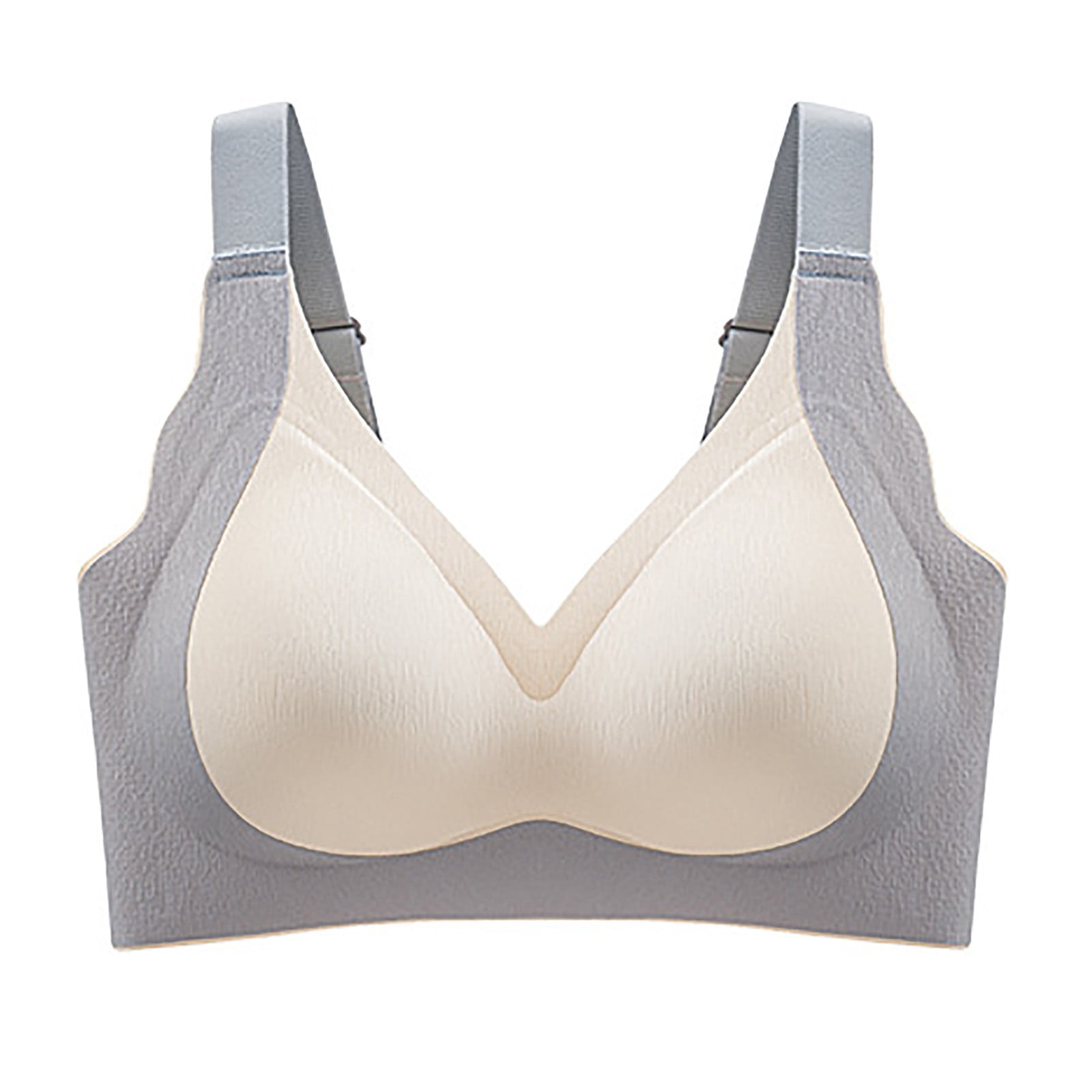vigerkar Bras for Women No Underwire Comfort Seamless Super Gather Bra ...