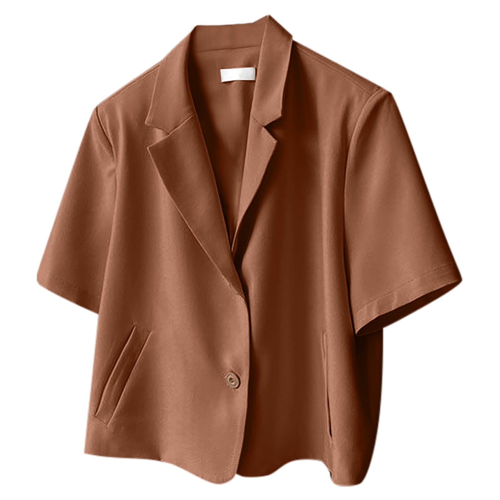 vigerkar Cropped Blazers for Women Spring Summer Short Sleeve Jackets ...