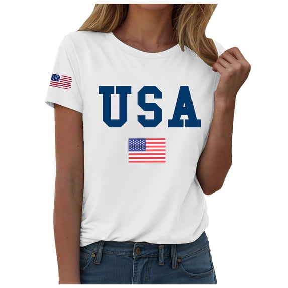 vigerkar Patriotic American Flag T-Shirt for Men and Women - 100% ...