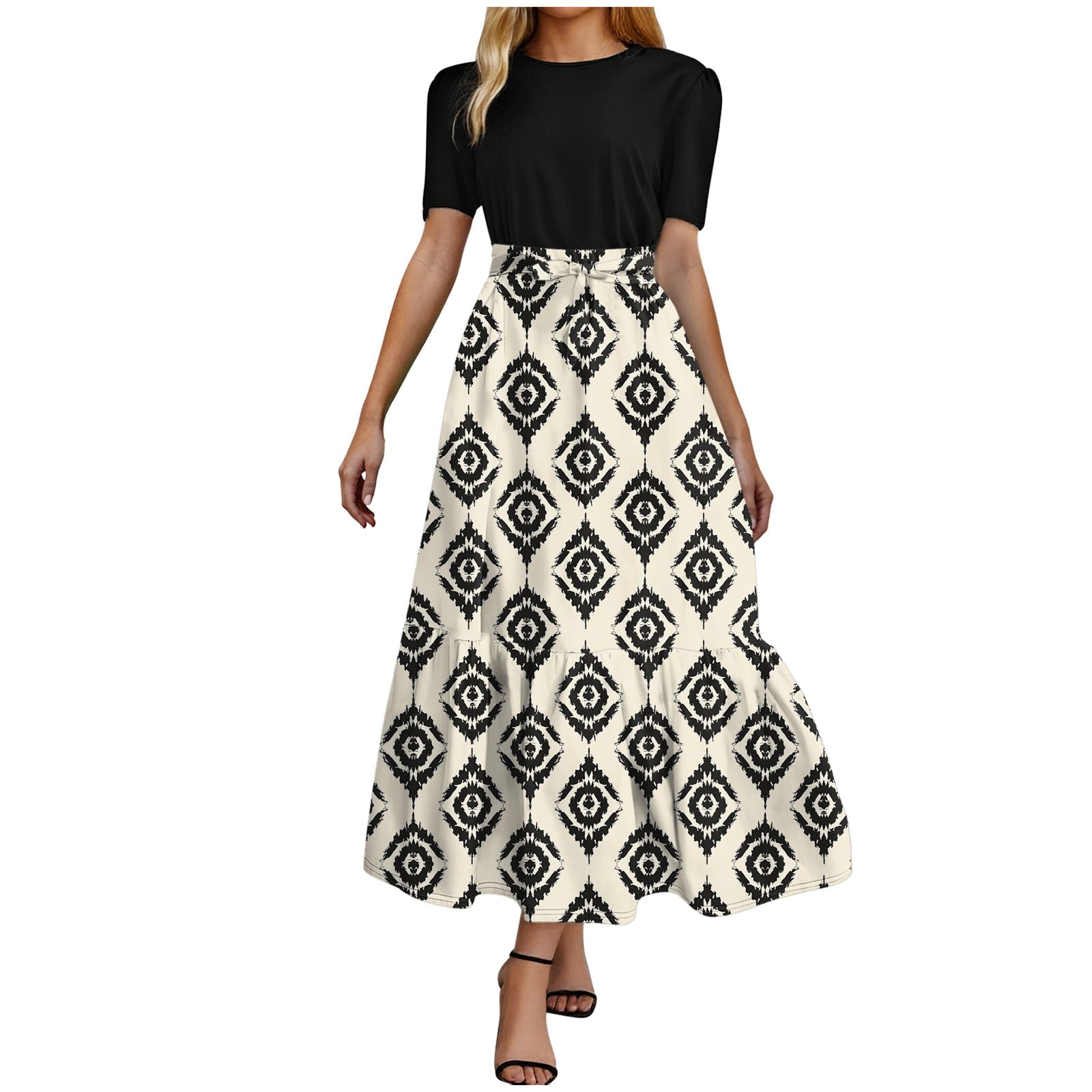 vigerkar Summer Dresses for Women 2025 Plus Size Cotton Maxi Dress ...