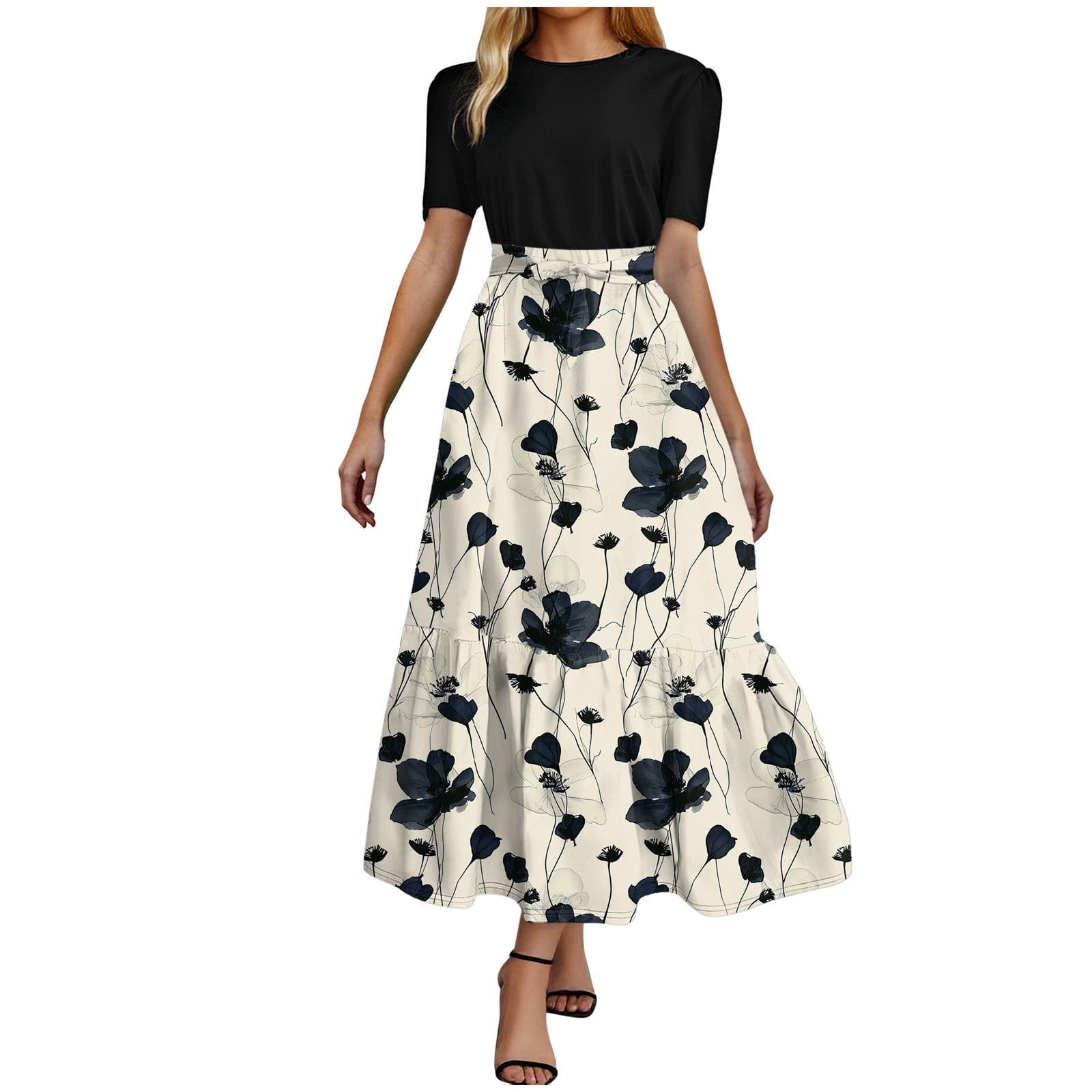 vigerkar Summer Dresses for Women 2025 Plus Size Cotton Maxi Dress ...