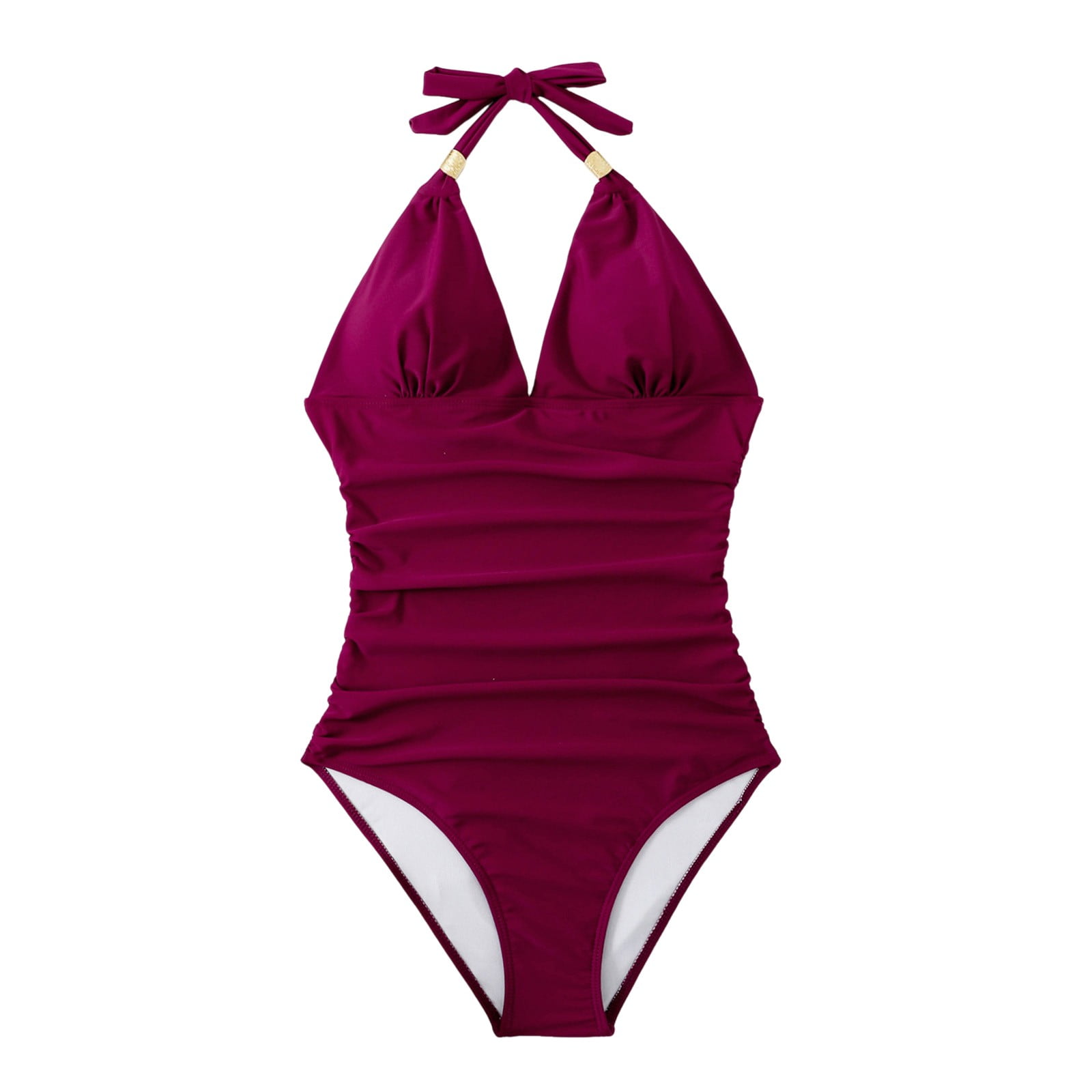 vigerkar Women One Piece Swimsuit Tummy Control Bathing Suit Sexy V ...