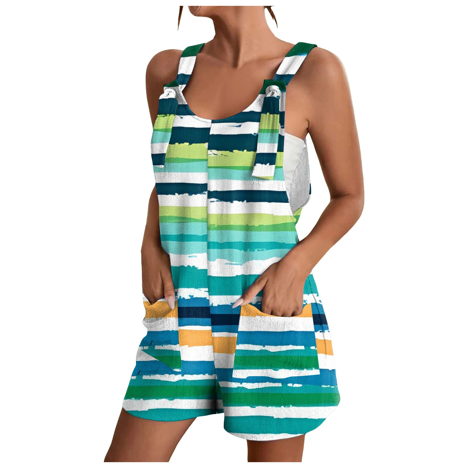 vigerkar Women's Summer Romper - Sleeveless Casual Jumpsuit with ...