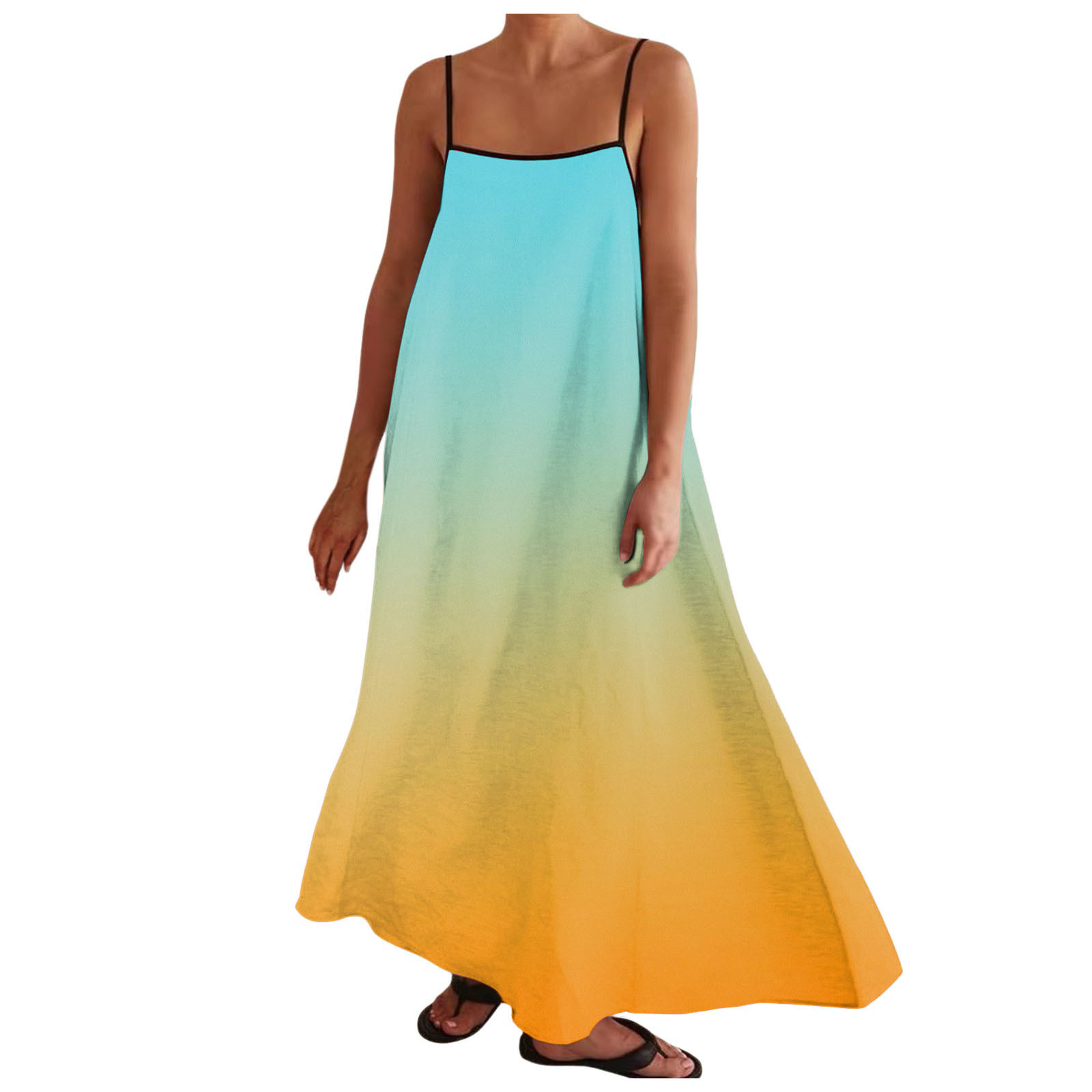 vigerkar Womens 2025 Casual Sleeveless Sundress Plus Size Loose Plain ...
