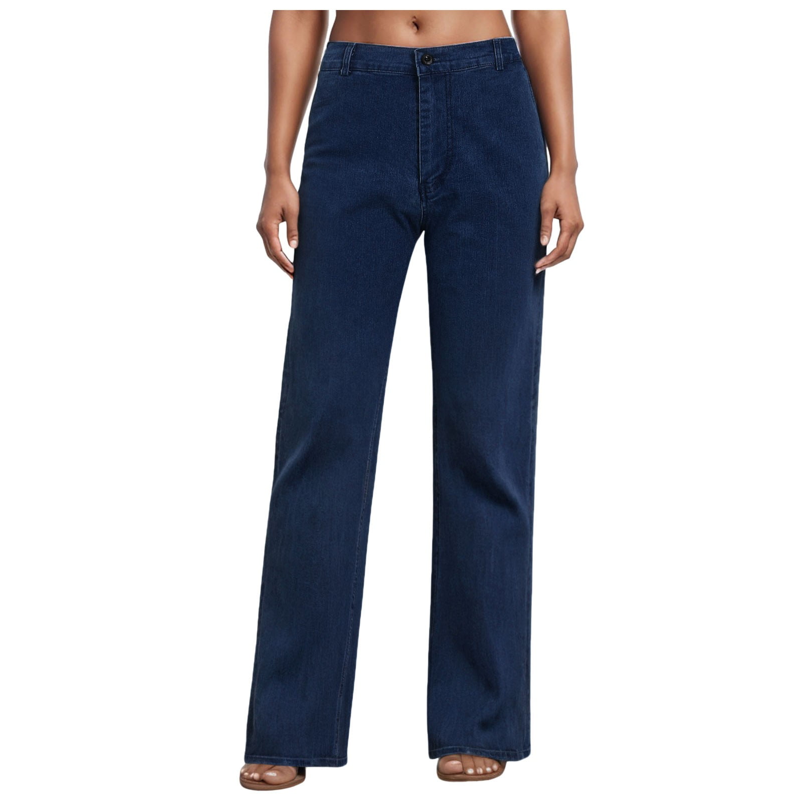 vigerkar Womens Jeans High Waisted Straight Leg Loose Stretchy ...