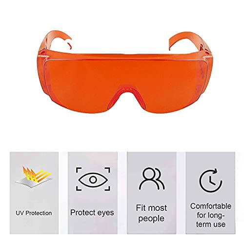 vinmax Red Goggle Glasses Lab Eye Protection Safety Glasses Transparent ...