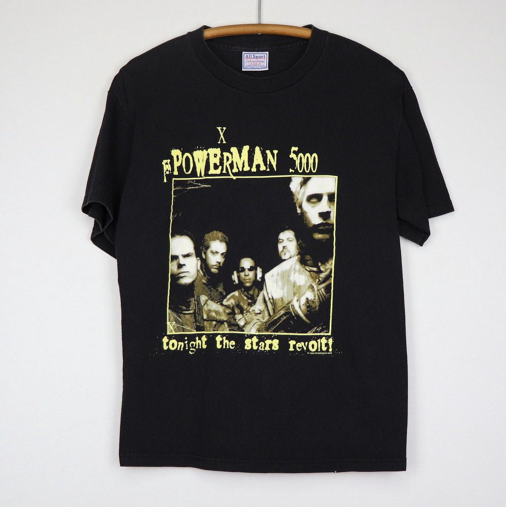 vintage 1999 Powerman 5000 Tonight The Stars Revolt Shirt - Walmart.com