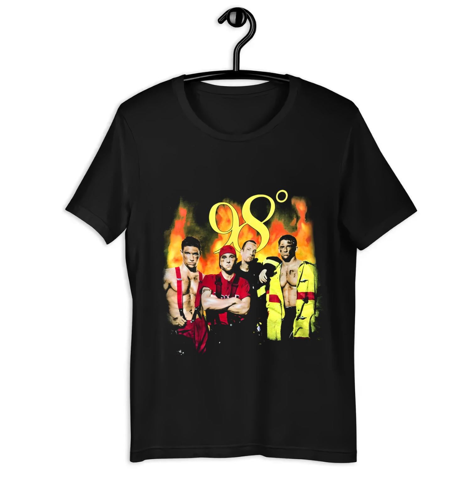vintage 98 Degrees Music Band For Fans Cotton All Size Unisex Black ...