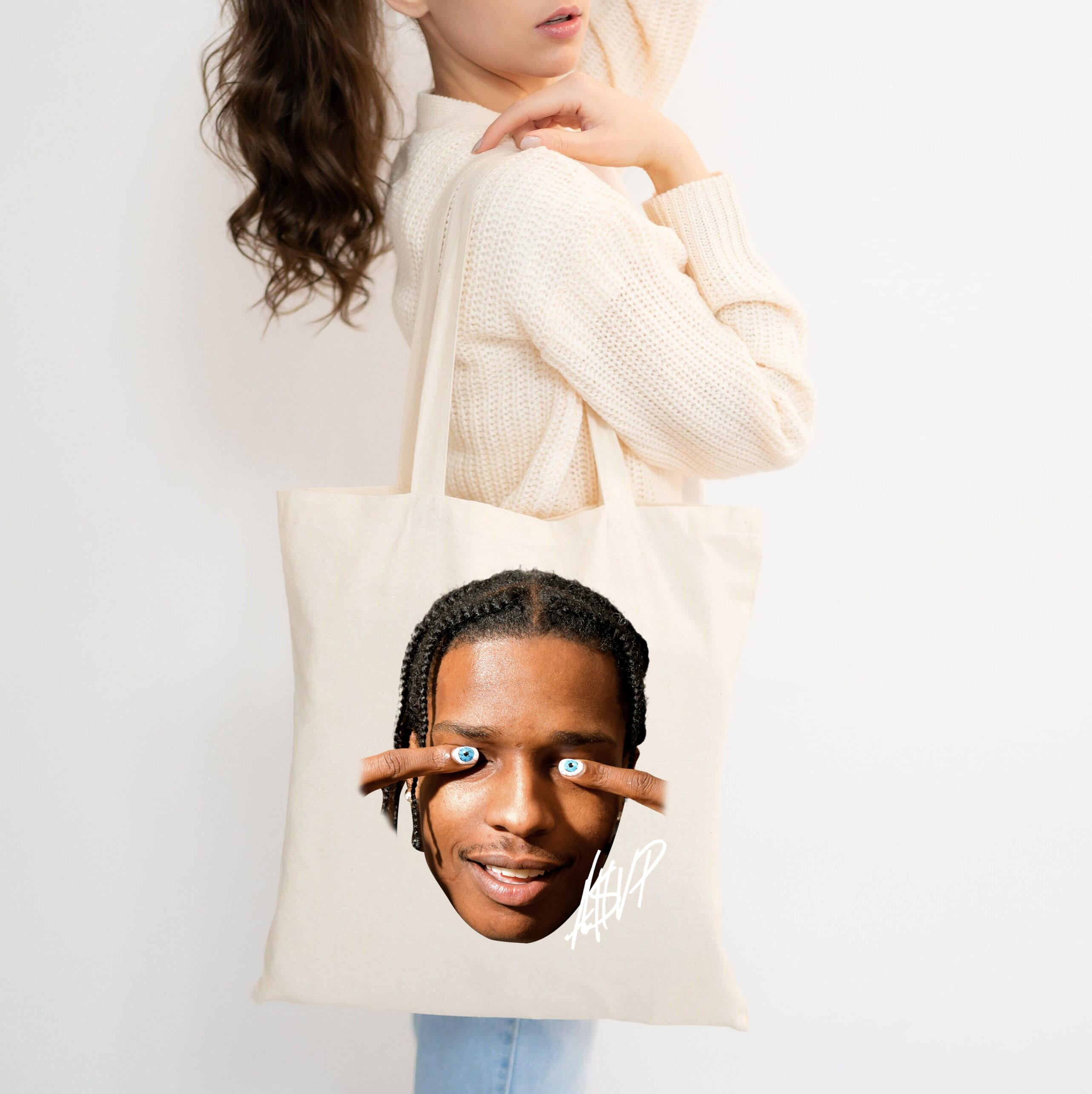 vintage ASAP Rocky Big Face T-Bag, Graphic , Asap Rocky Merch, Rap Bag ...