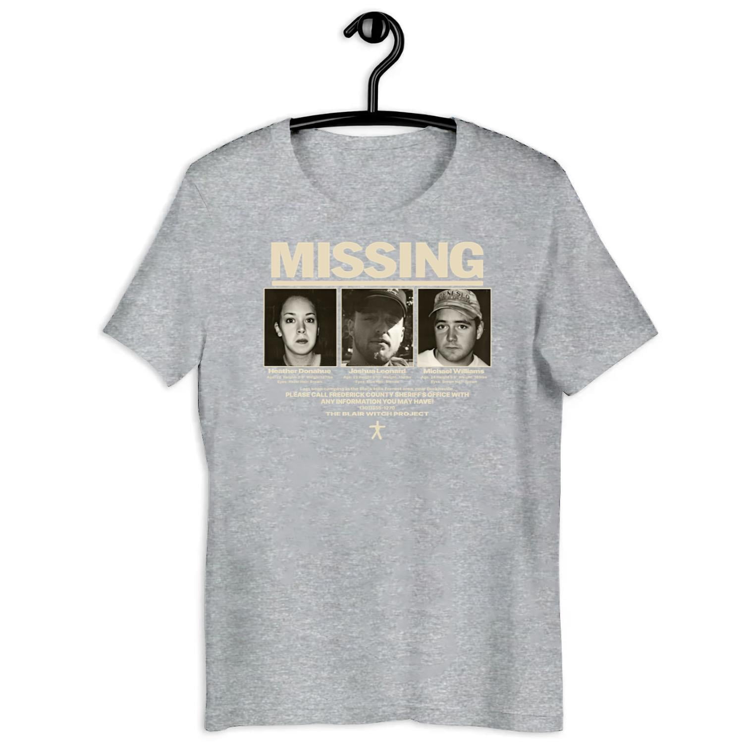 vintage Blair Witch Project MISSING T Shirt Black Variant - Various ...