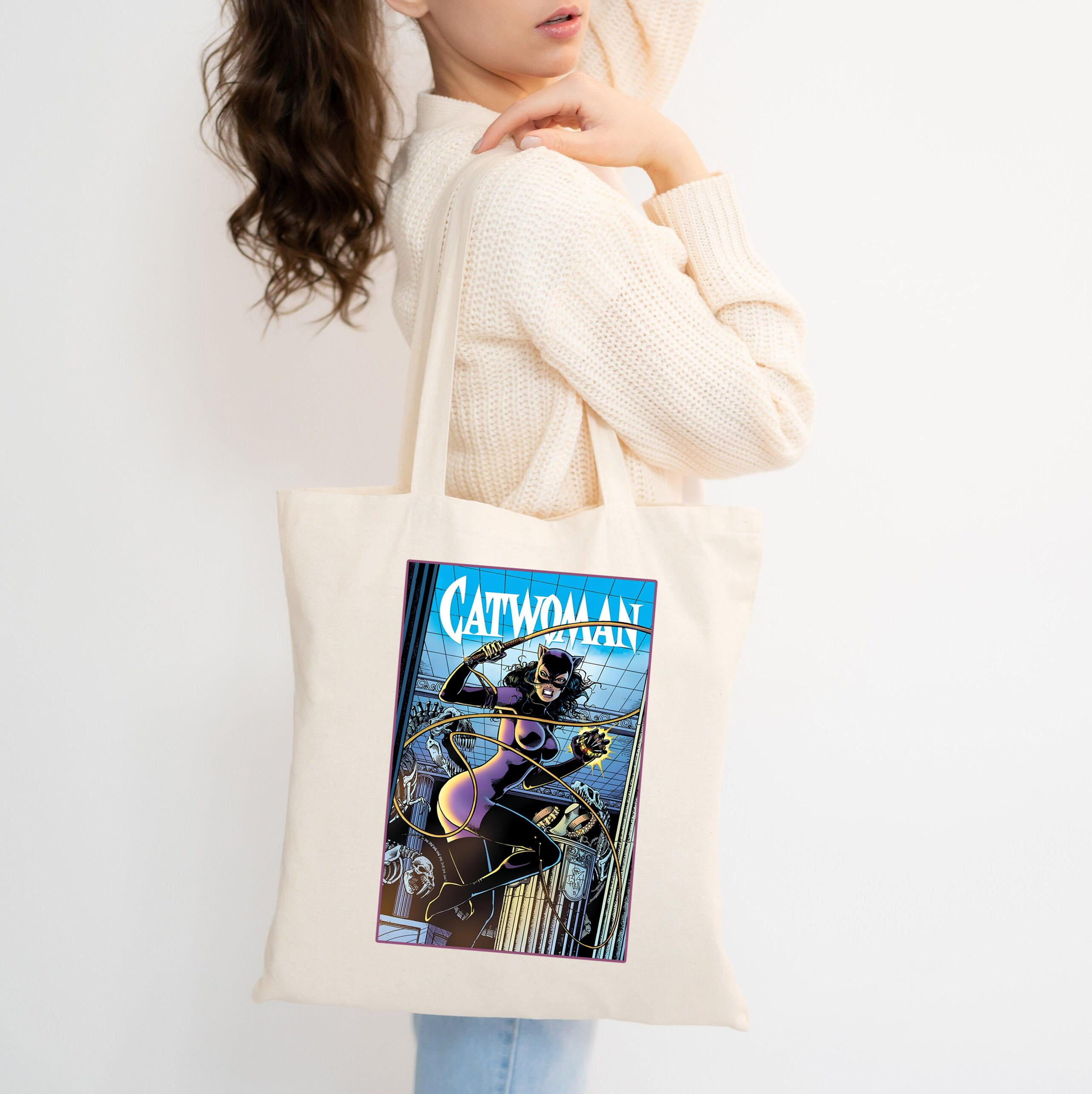 vintage Catwoman Tote Bag - DC Comics - Jim Balent 90s Art - Batman ...