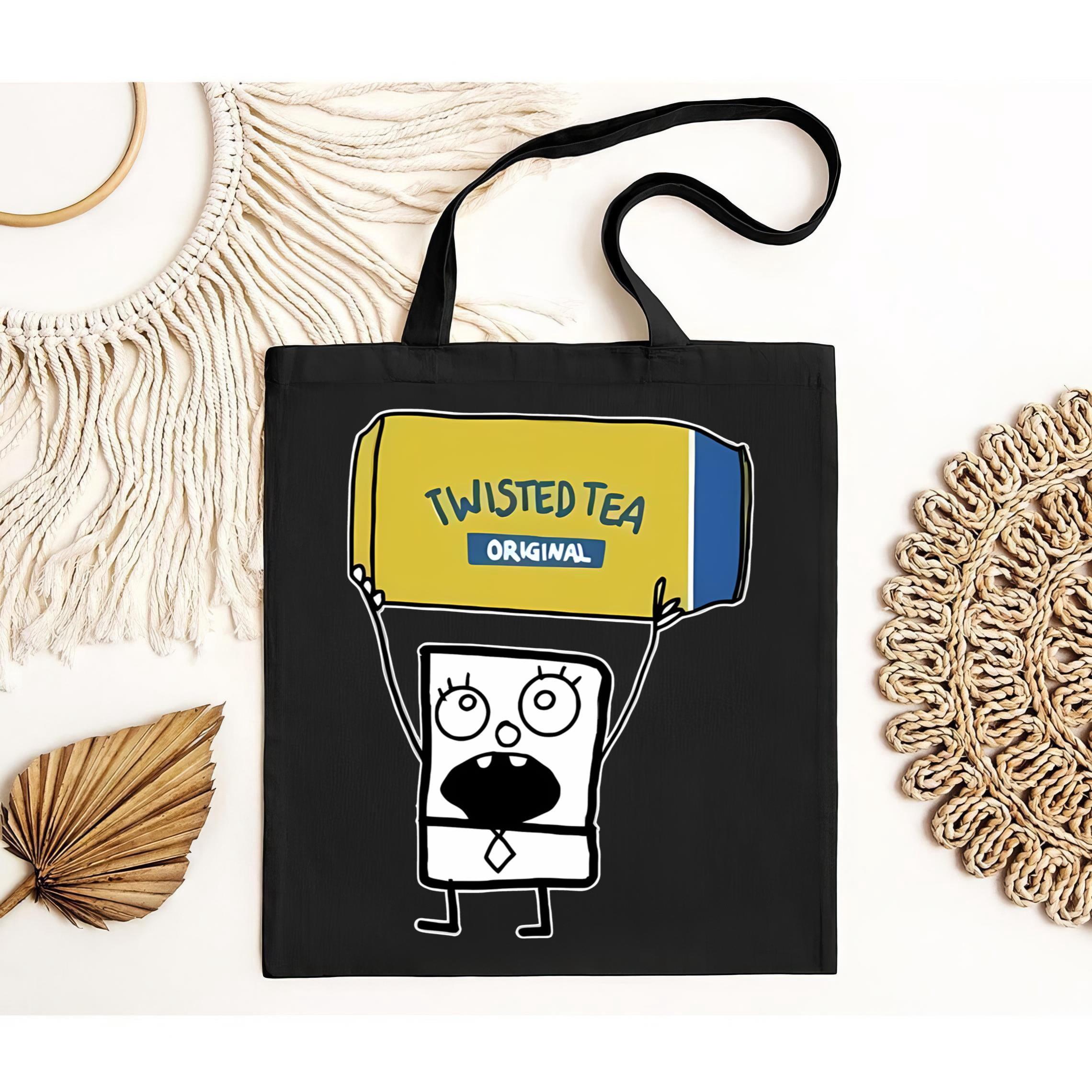 vintage Doodlebob Twisted Tea Essential Bag 2 Sided Funny Drinking TBag ...