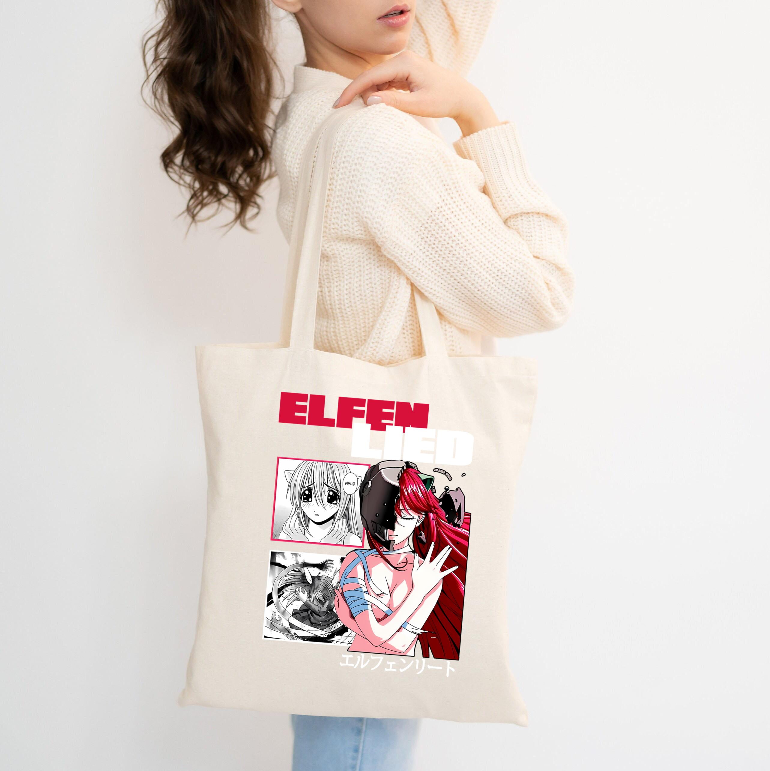 vintage Elfen Lied T-Bag Lucy Nyu Kaede Anime Girl Manga T-Bag Graphic ...