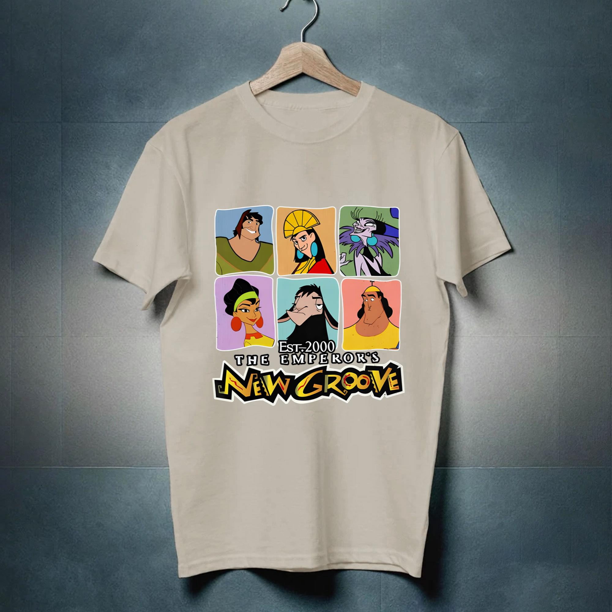 vintage Emperor's New Groove Characters Group Shot Custom T-Shirts for ...