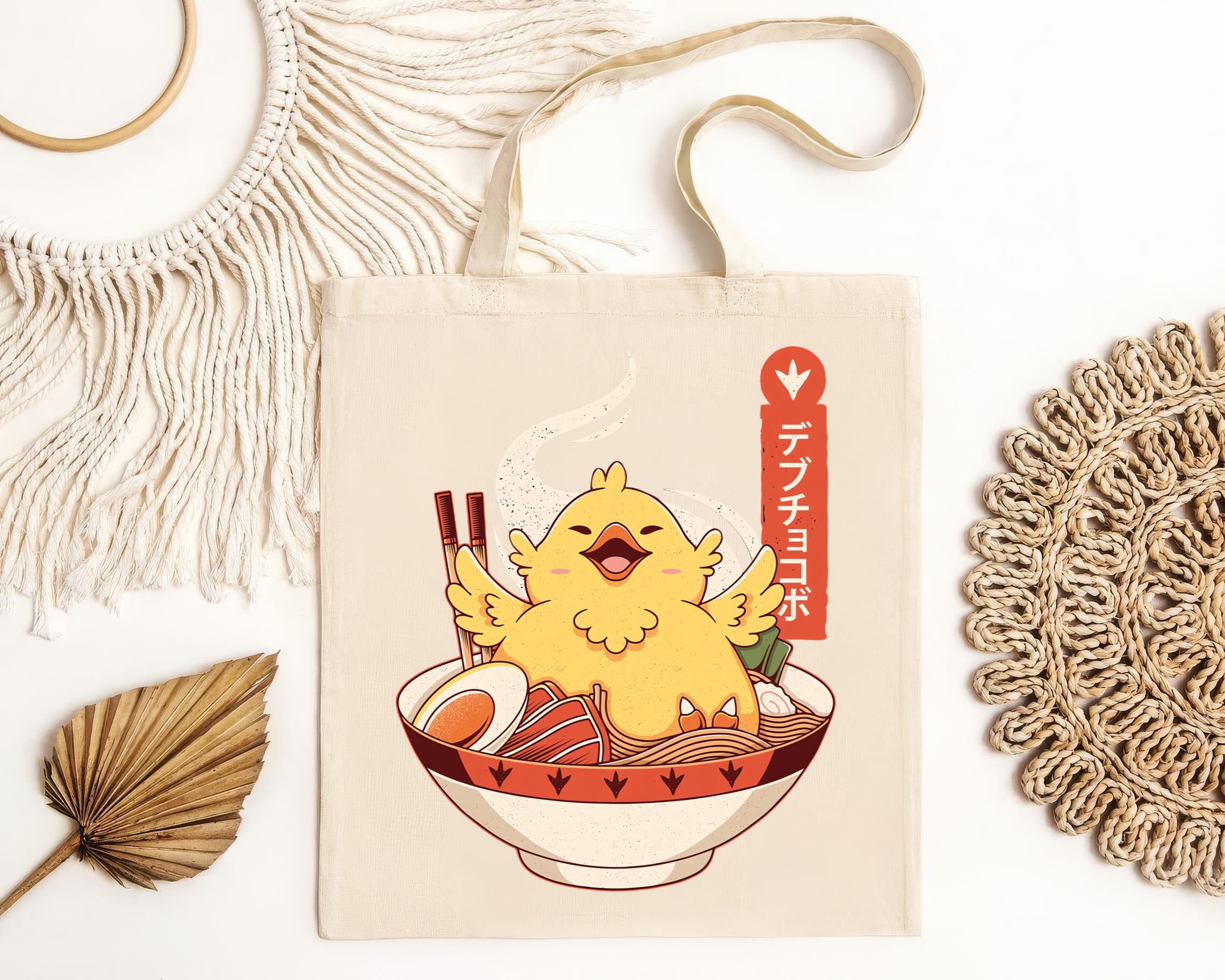 vintage Fat Chocobo Ramen T-Bag - Final Fantasy Video Games Bag - FFVII ...