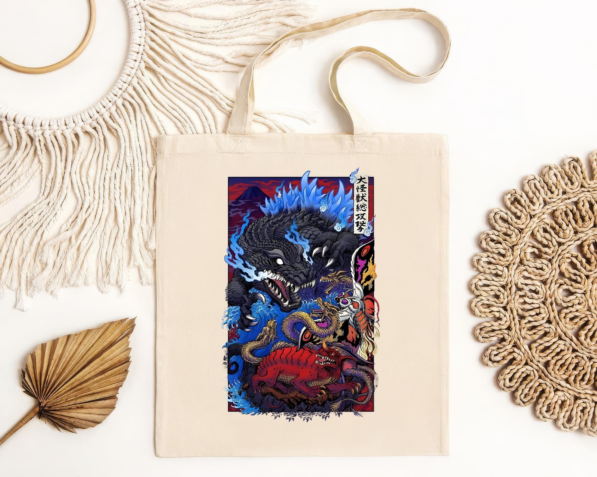 vintage GODZILLA, MOTHRA AND KING GHIDORAH (GMK) - , the t Bag up to s ...