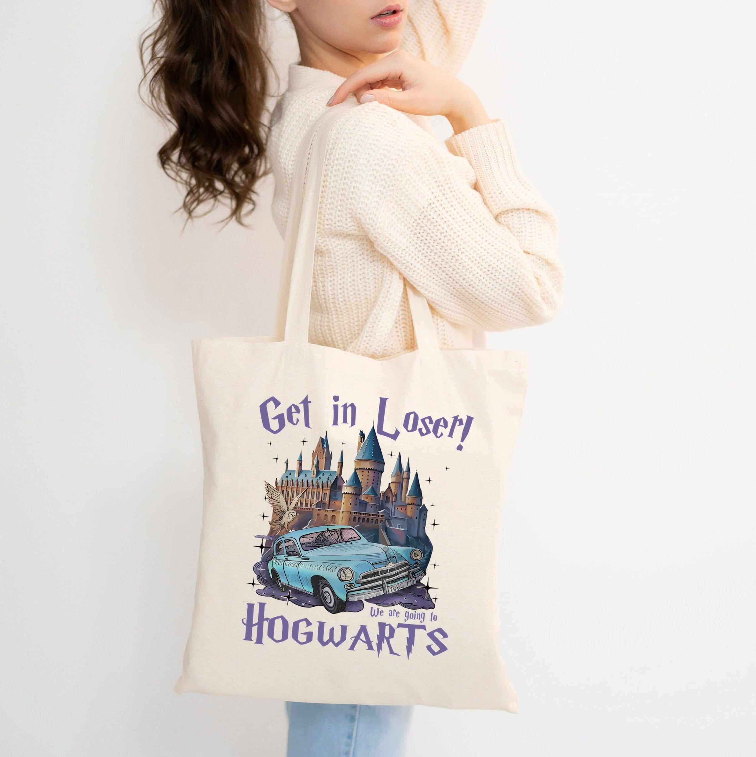 vintage Get In Loser We're Going To Wizard School Bag, Wizard Flying ...