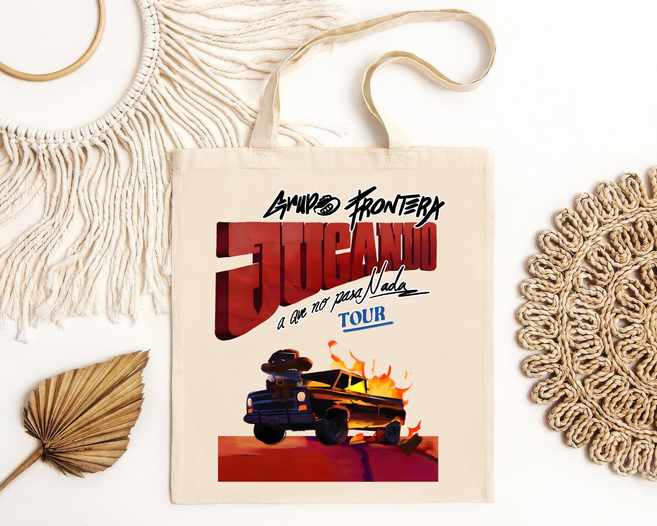vintage Grupo Frontera Jugando A Que No Pasa Nada Tour 2024 Bag, Grupo ...