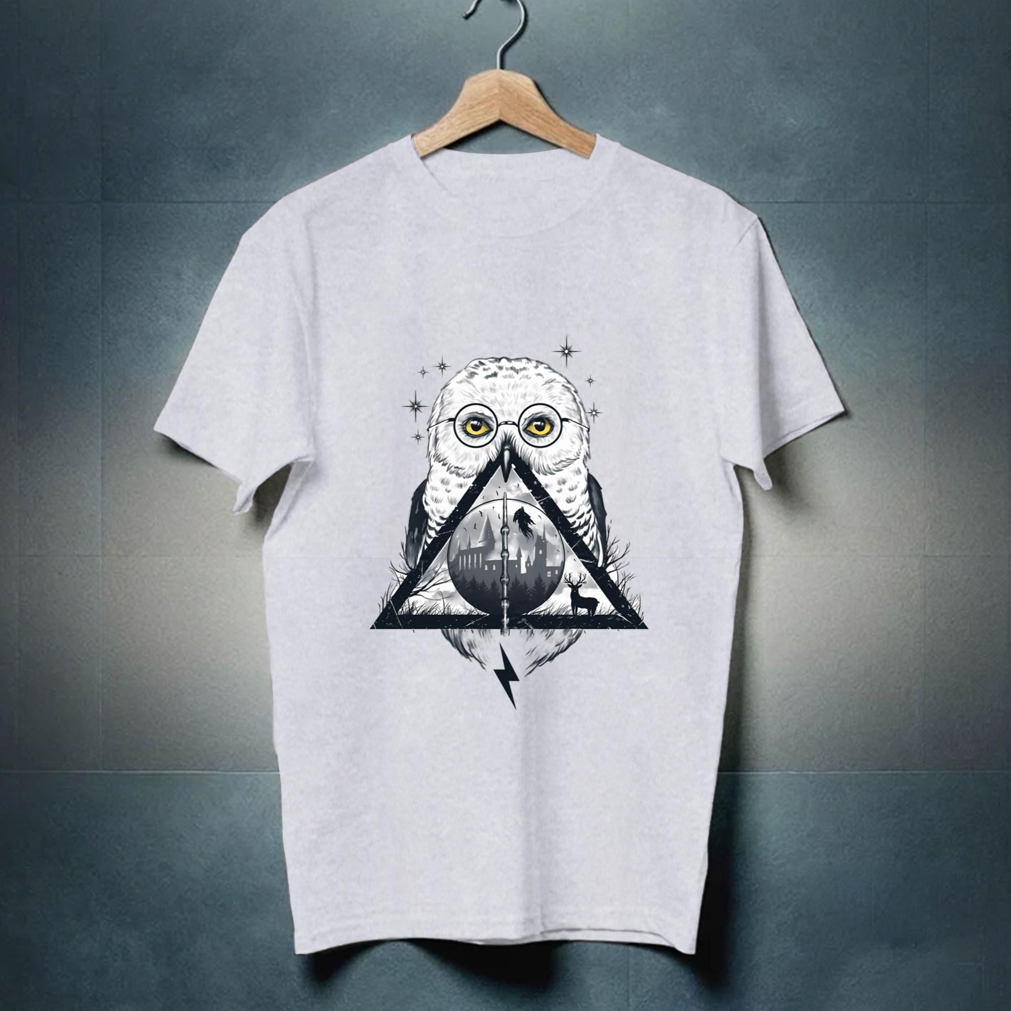 vintage HARRY POTTER Hedwig Snowy Owl T-Shirt Wizarding World on Ring ...