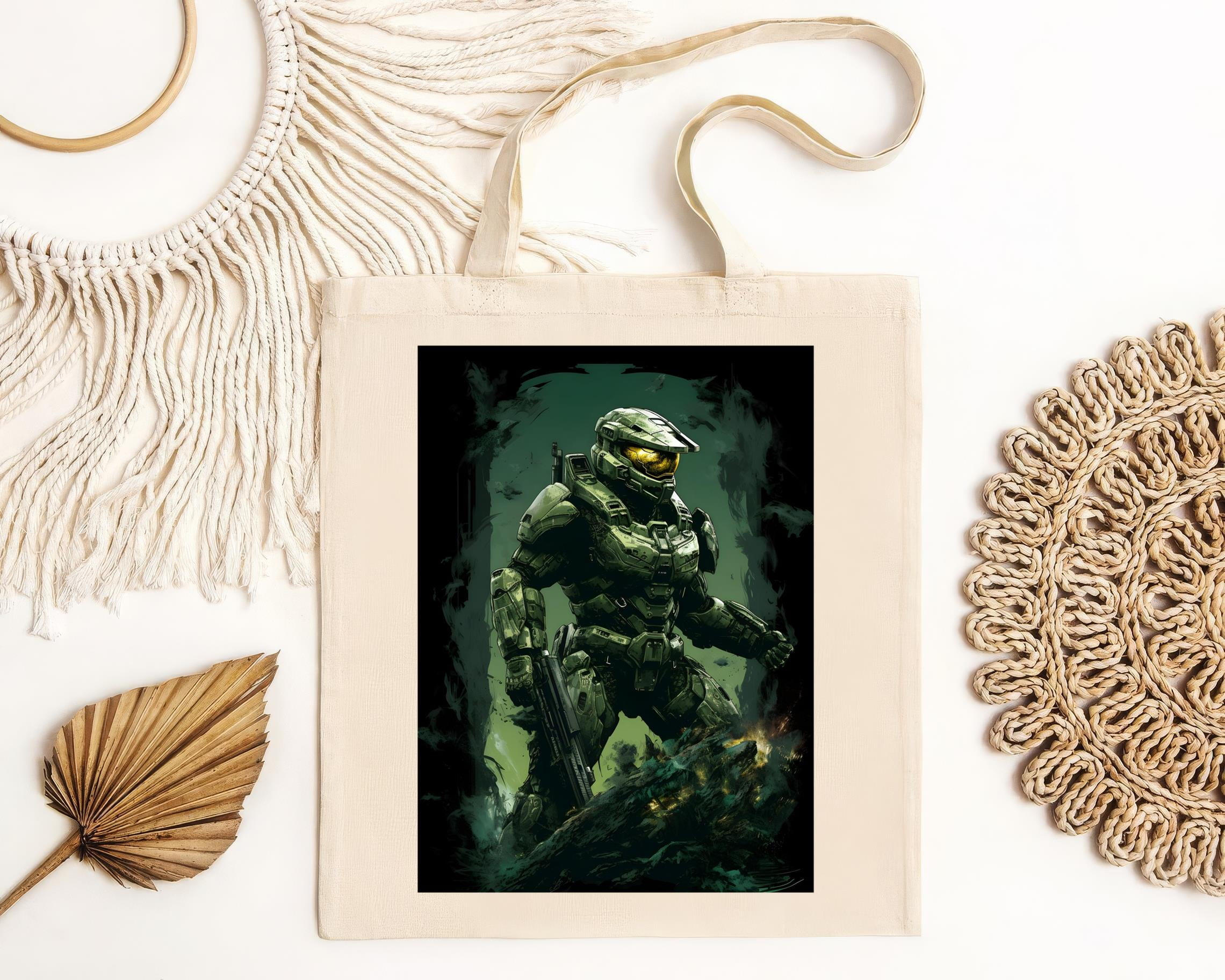 vintage Halo Gaming TBag Vintage Xbox Call of Duty Master Chief Graphic ...