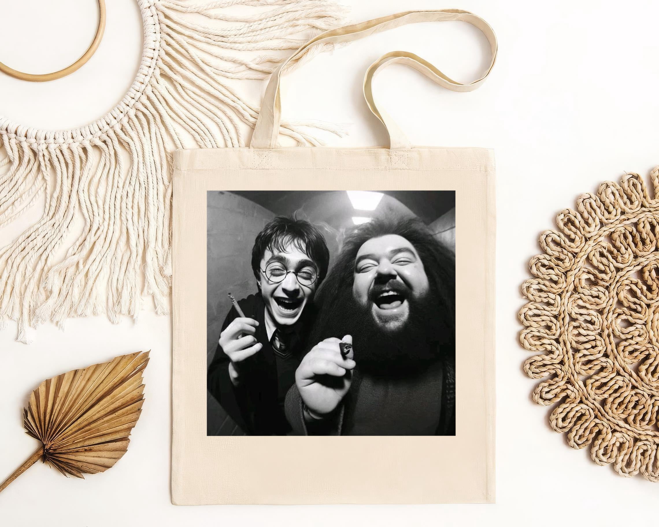 vintage Harry Potter and Hagrid trip after party, Harry Potter -Bag ...