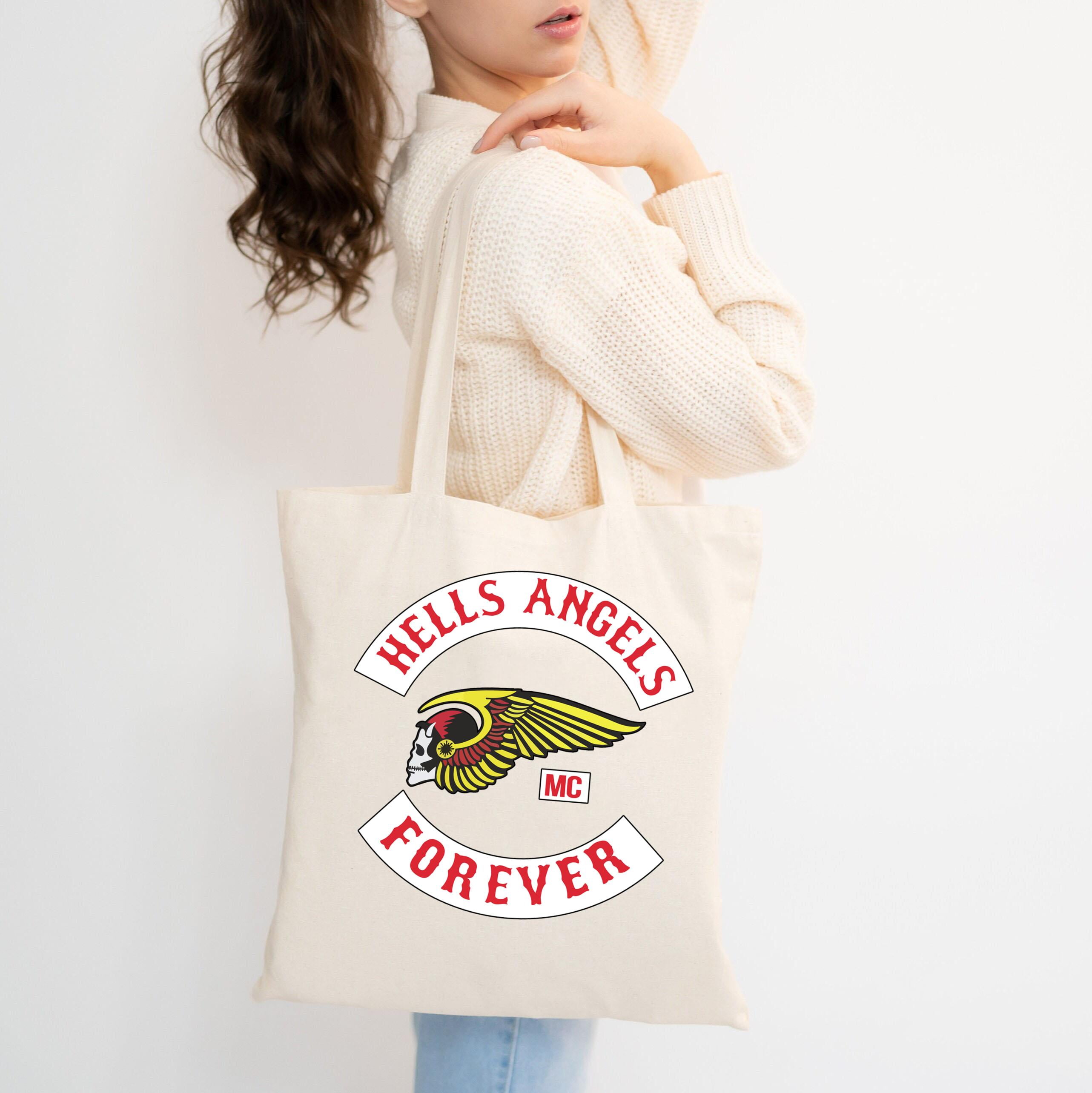 vintage Hells Angels MC Forever Hoodie Tote Bag_371_7Bag_Black-TH30789 - Walmart.com