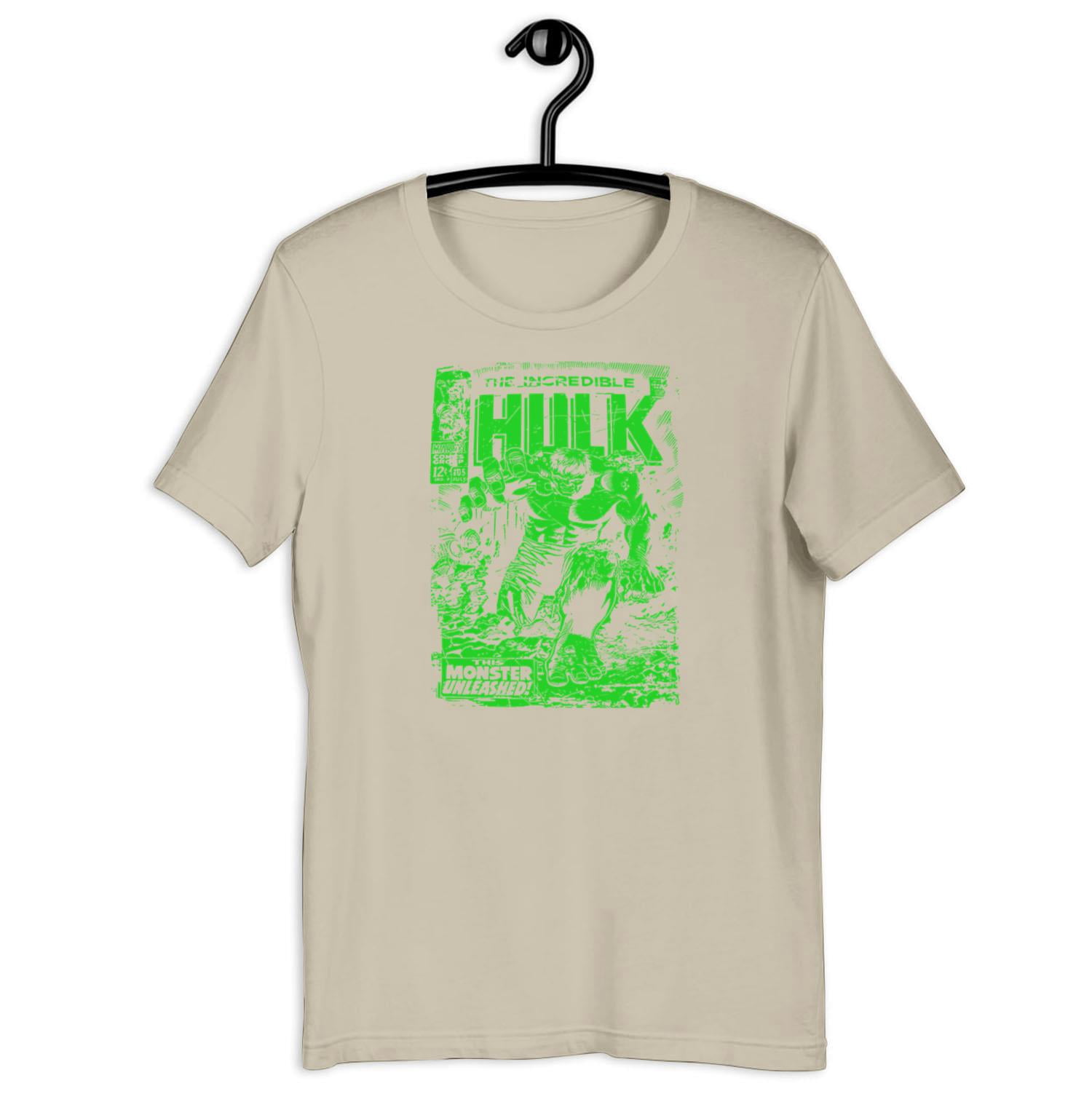 vintage Hulk Monster Unleashed Mens T Shirt Black-TH32744 - Walmart.com