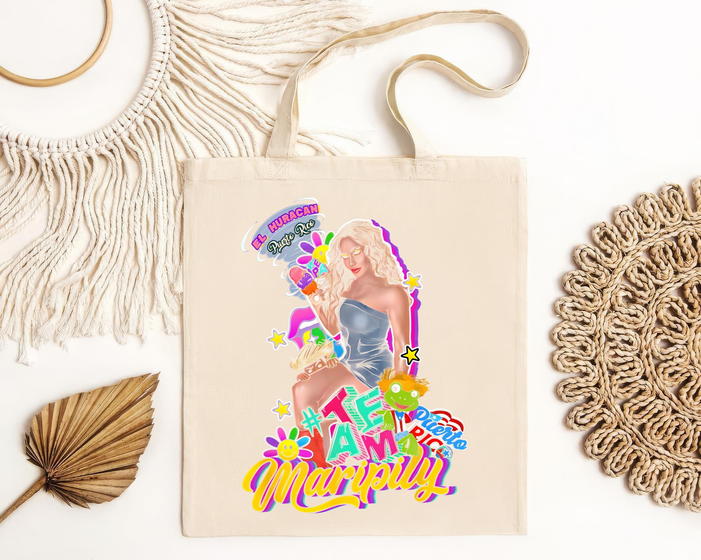 vintage Hurracan Boricua Maripily Team Tierra Support Tote Bag Tote Bag ...