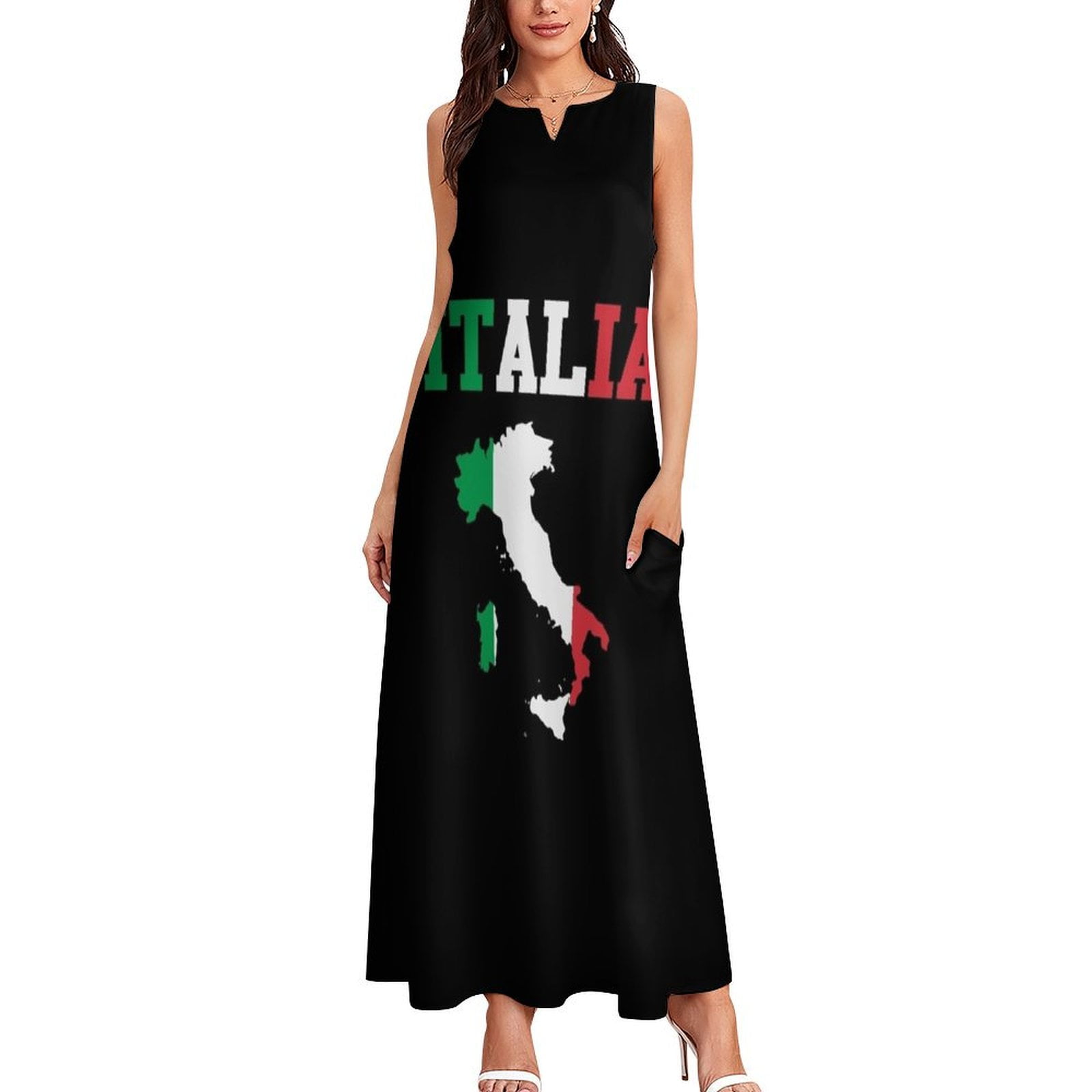 vintage Italia Flag Italy Italian Italiano Gifts Long Dress prom dress ...