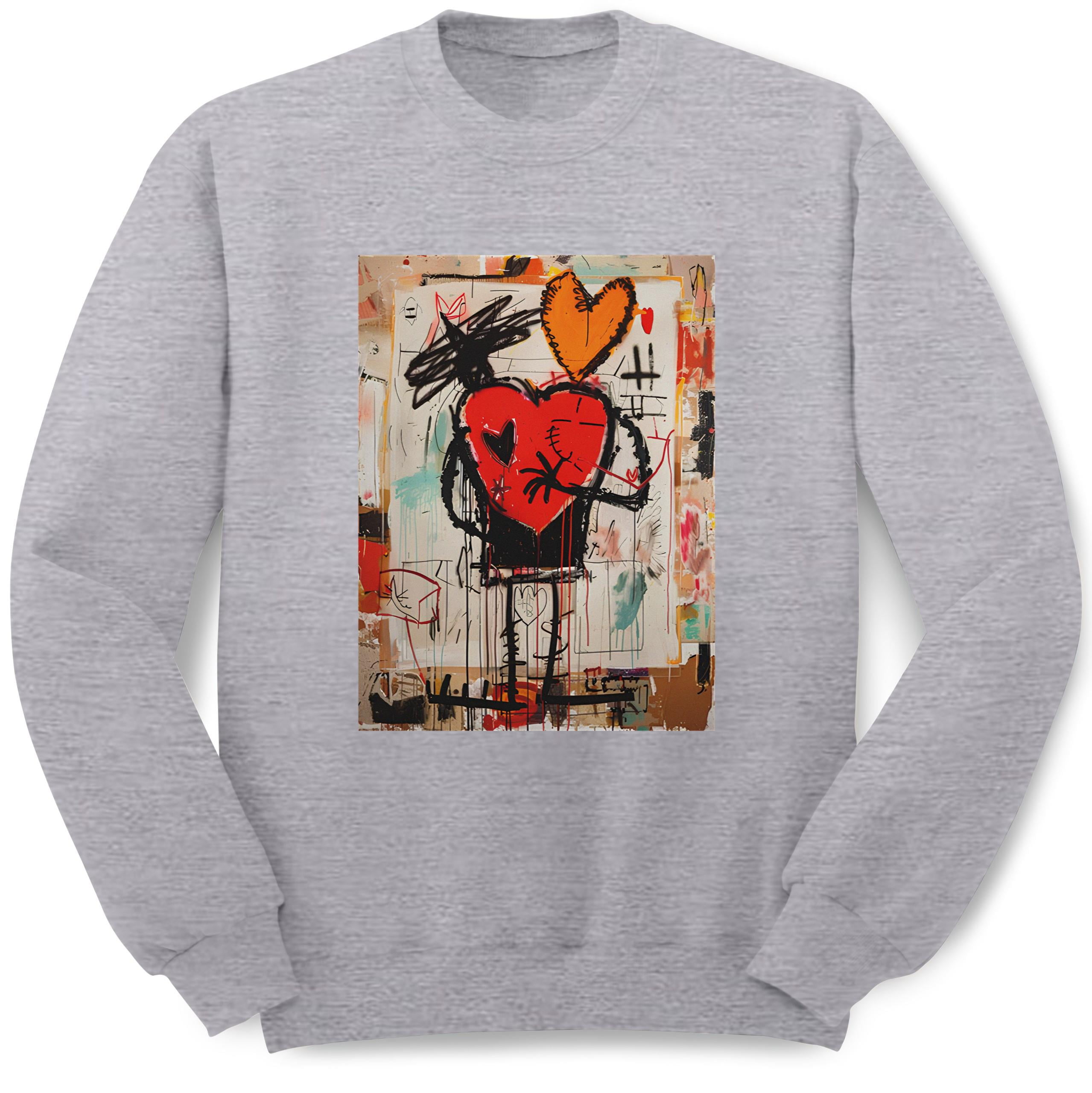 vintage Jean-Michel Basquiat, love couple, heart, Basquiat inspired, camiseta Basquiat, amor ...