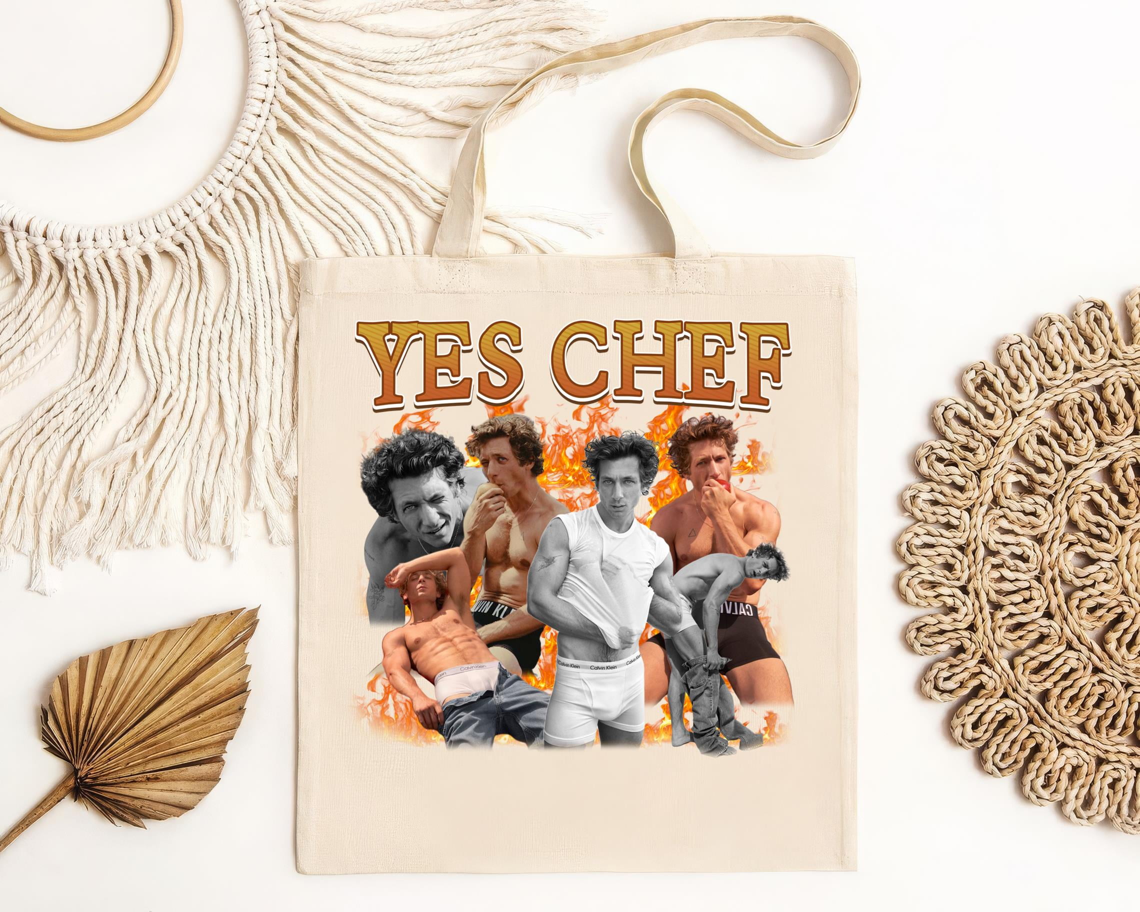 vintage Jeremy Allen White Calvin Klein Yes Chef T- Bag Up To -TH18487 ...