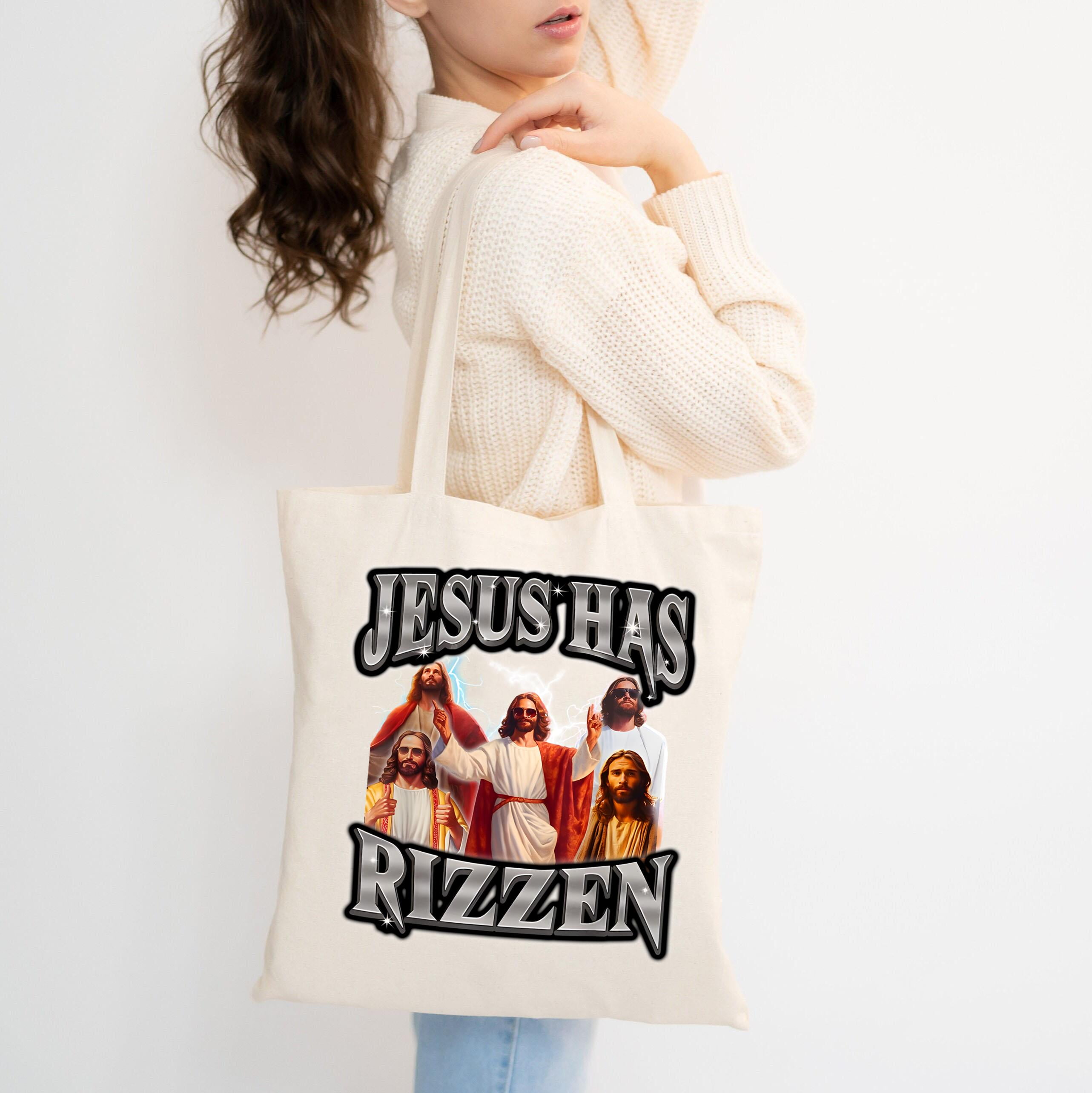 vintage Jesus Has Rizzen - He is Rizzin' Bag, Christian Bag-TH28941 ...
