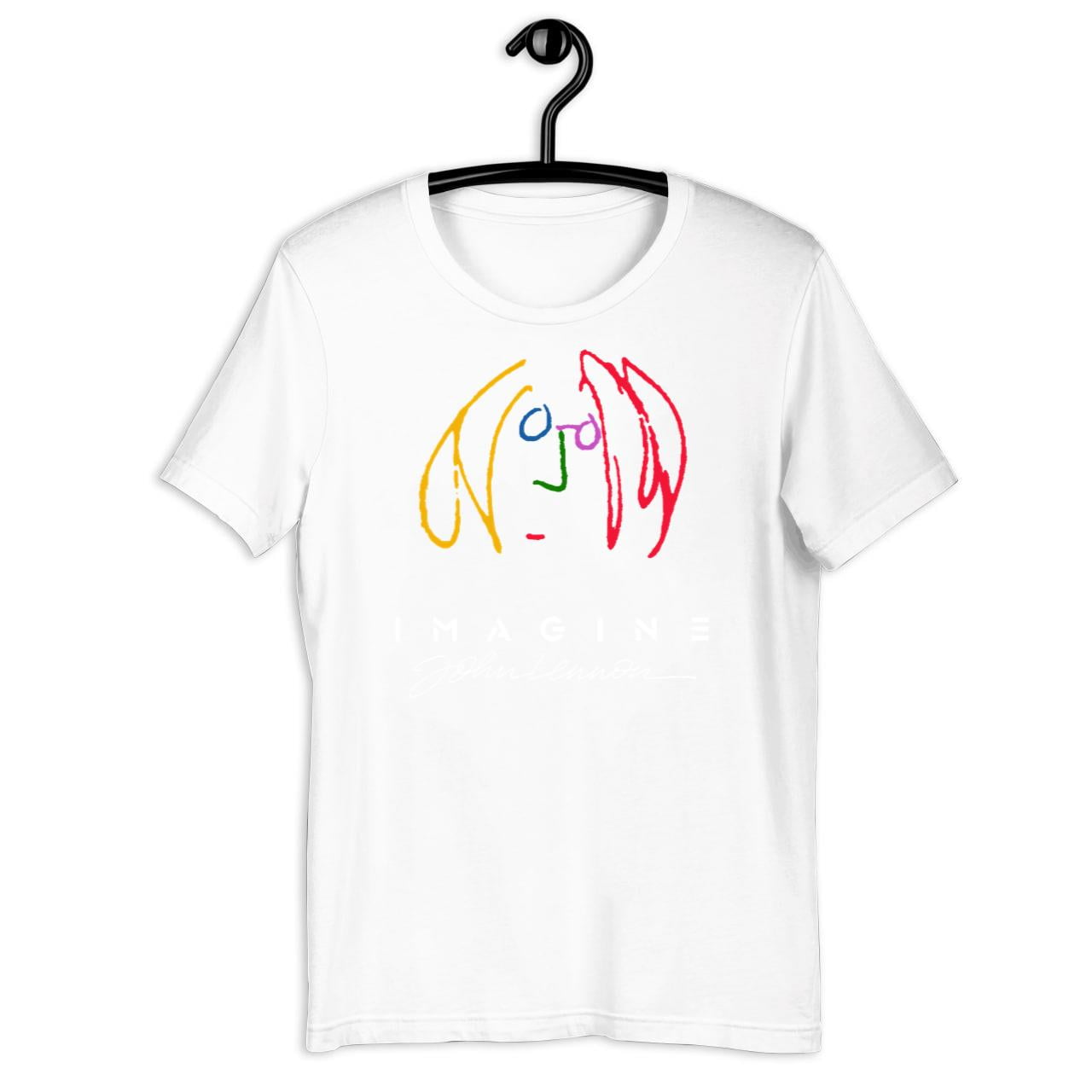 vintage John Lennon Imagine T-Shirt Men's Women's Sizes Cotton Tee (wra ...