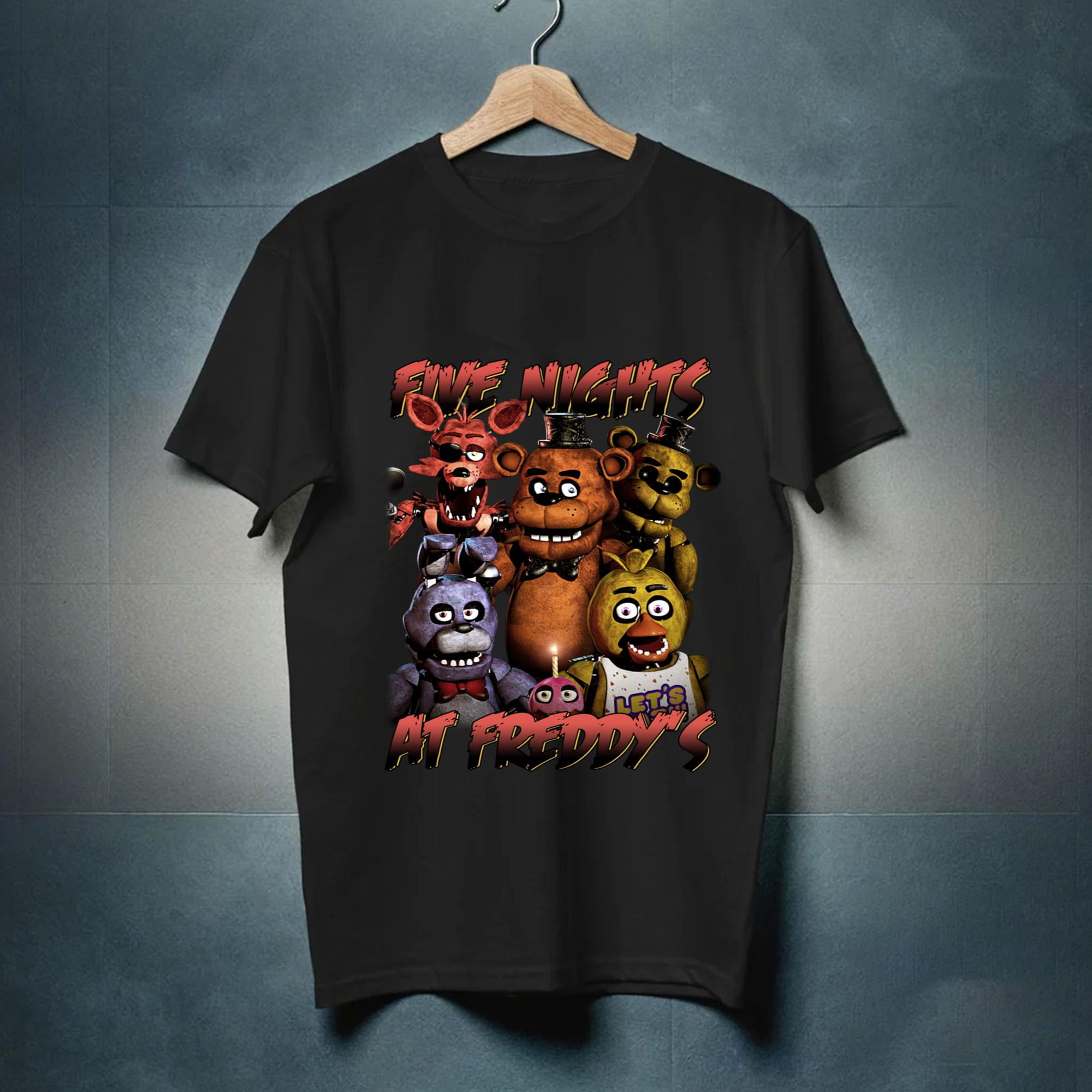 vintage Limited Five Nights At Freddy's Vintage T-Shirt, FNAF T-Shirt ...