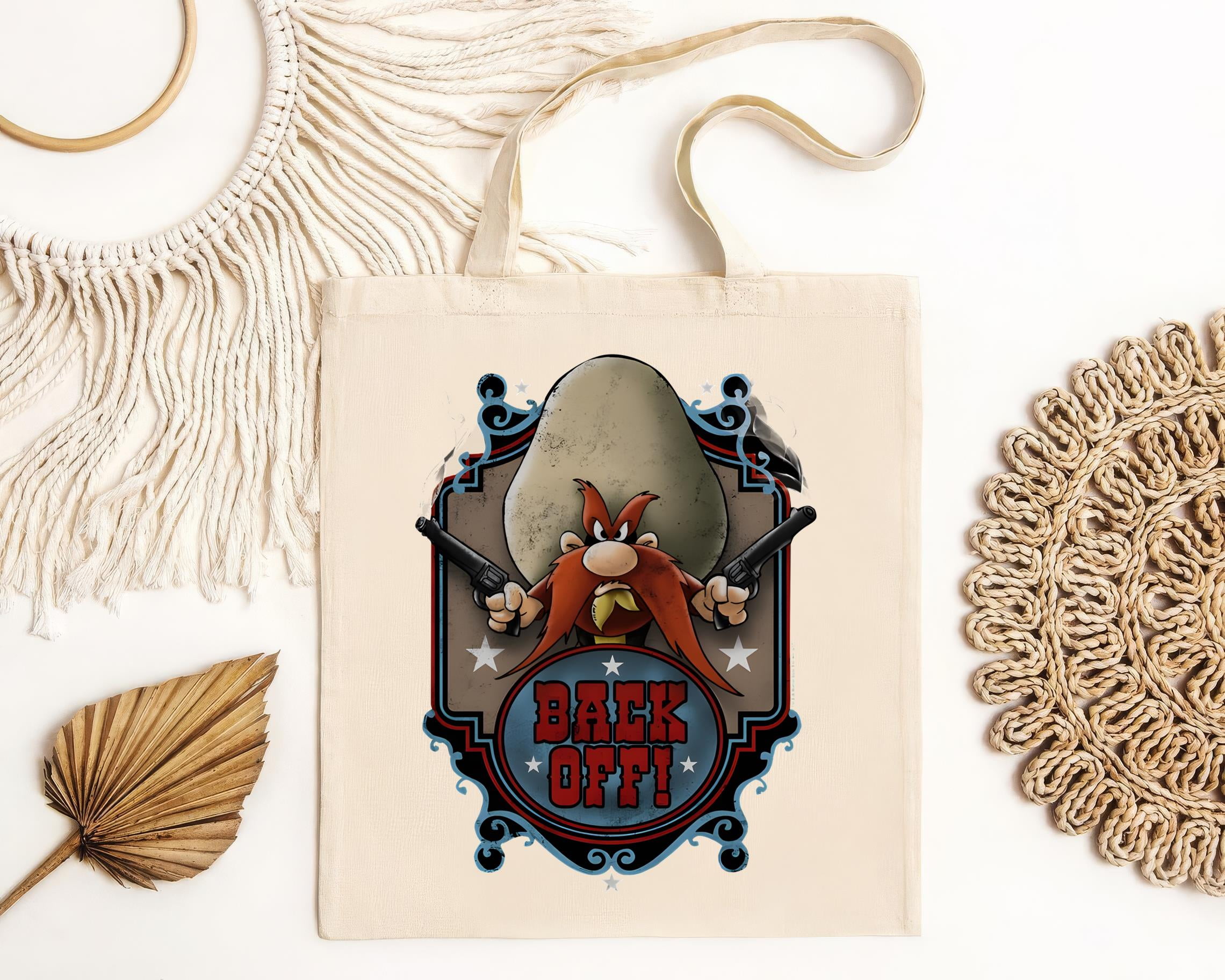 vintage Looney Tunes Back Off T Bag Mens Licensed Cartoon Merch Yosemite Sam Black-TH17682 ...