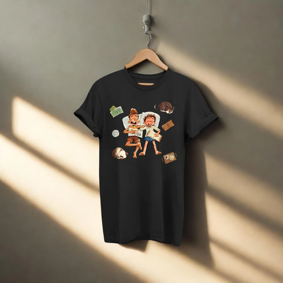 vintage Luca Characters Silencio Bruno Cute Luca Alberto T-Shirt ...