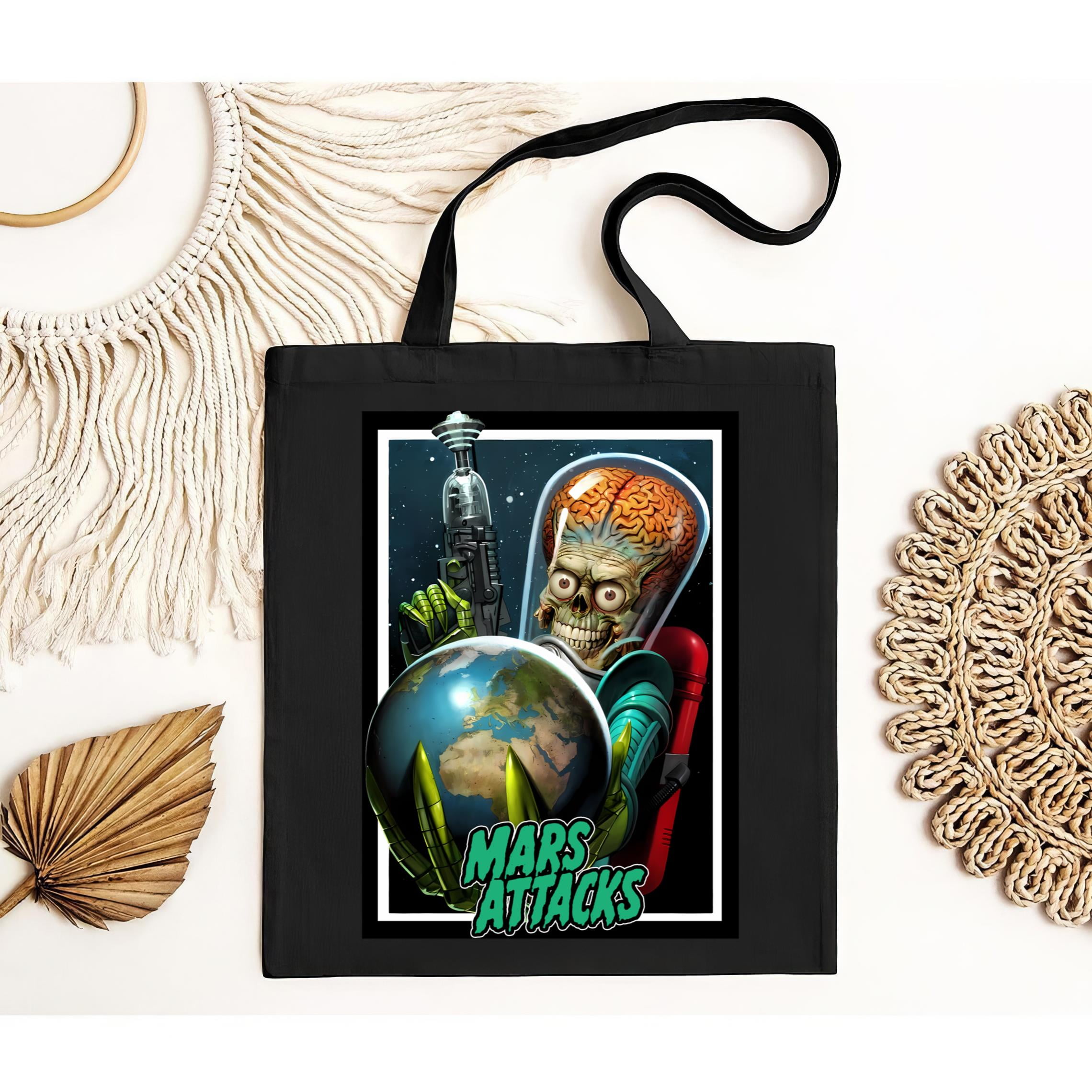 vintage Mars attacks T-Bag Alien Movie Film 90s Retro Cool Funny World ...