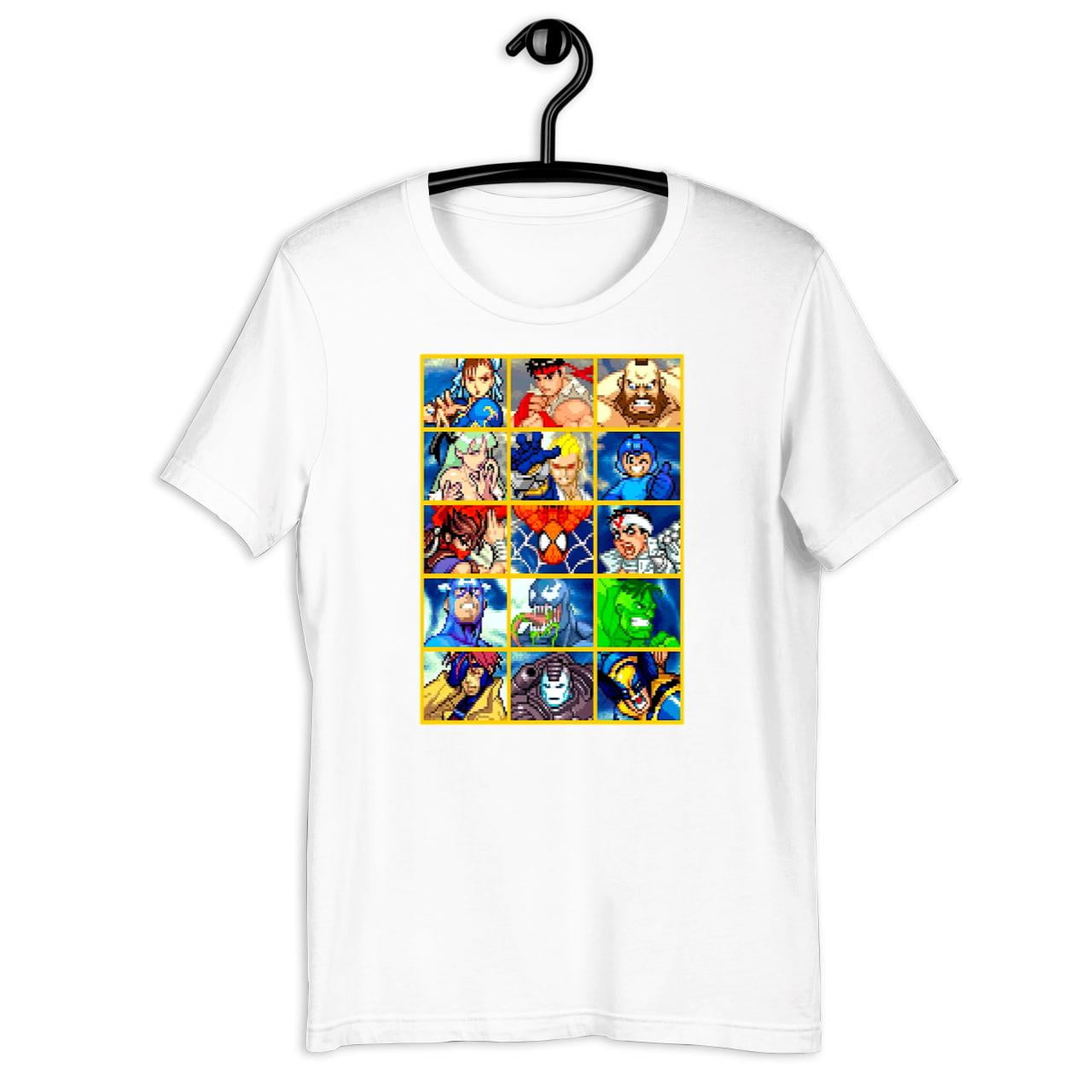 vintage Marvel vs Capcom Character Select Art Premium Unisex T-shirt V1 ...